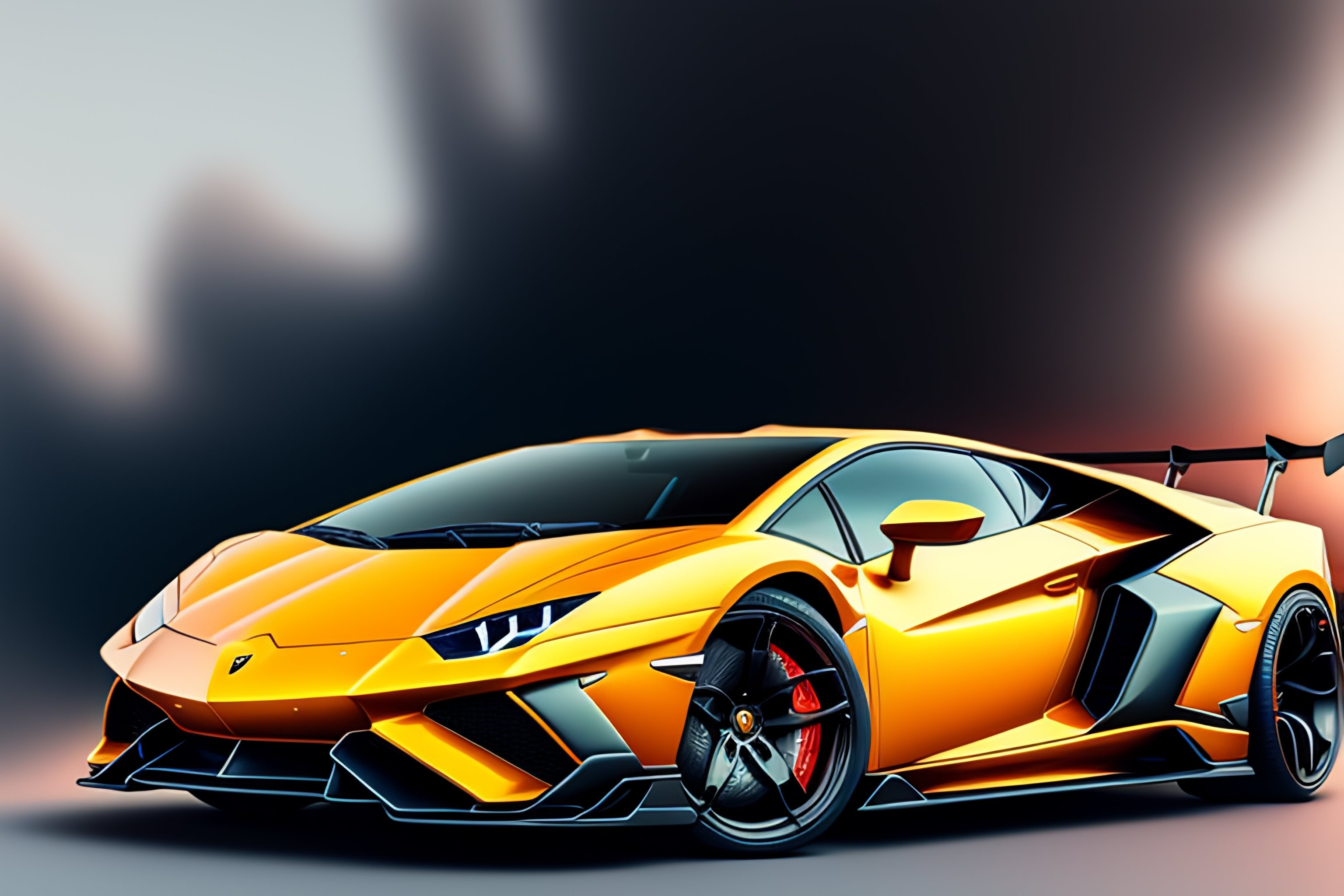 Lexica - Lamborghini, art cover, 4 k, digital art, concept art, digital ...