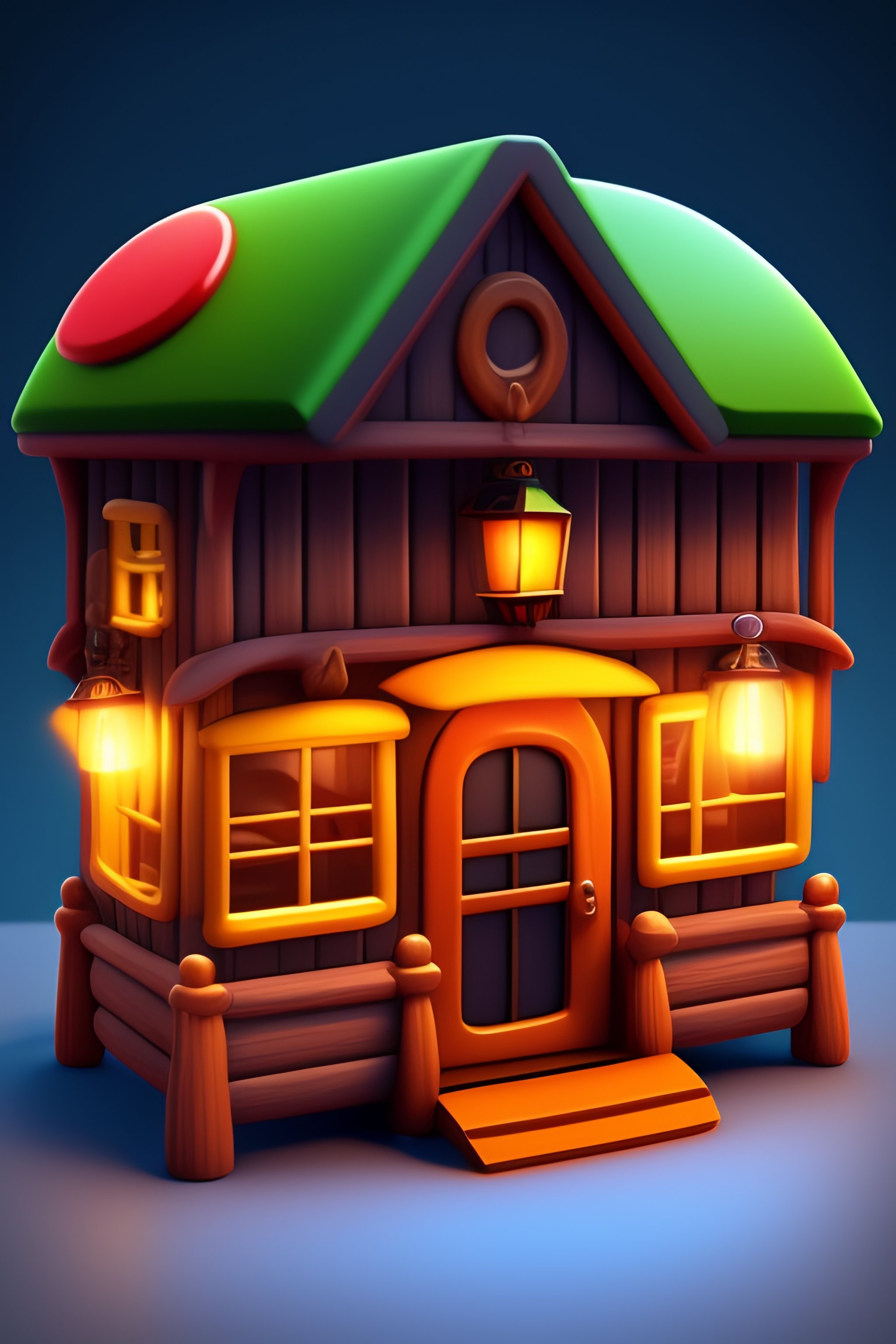 Lexica - 3d stylized little game building shop