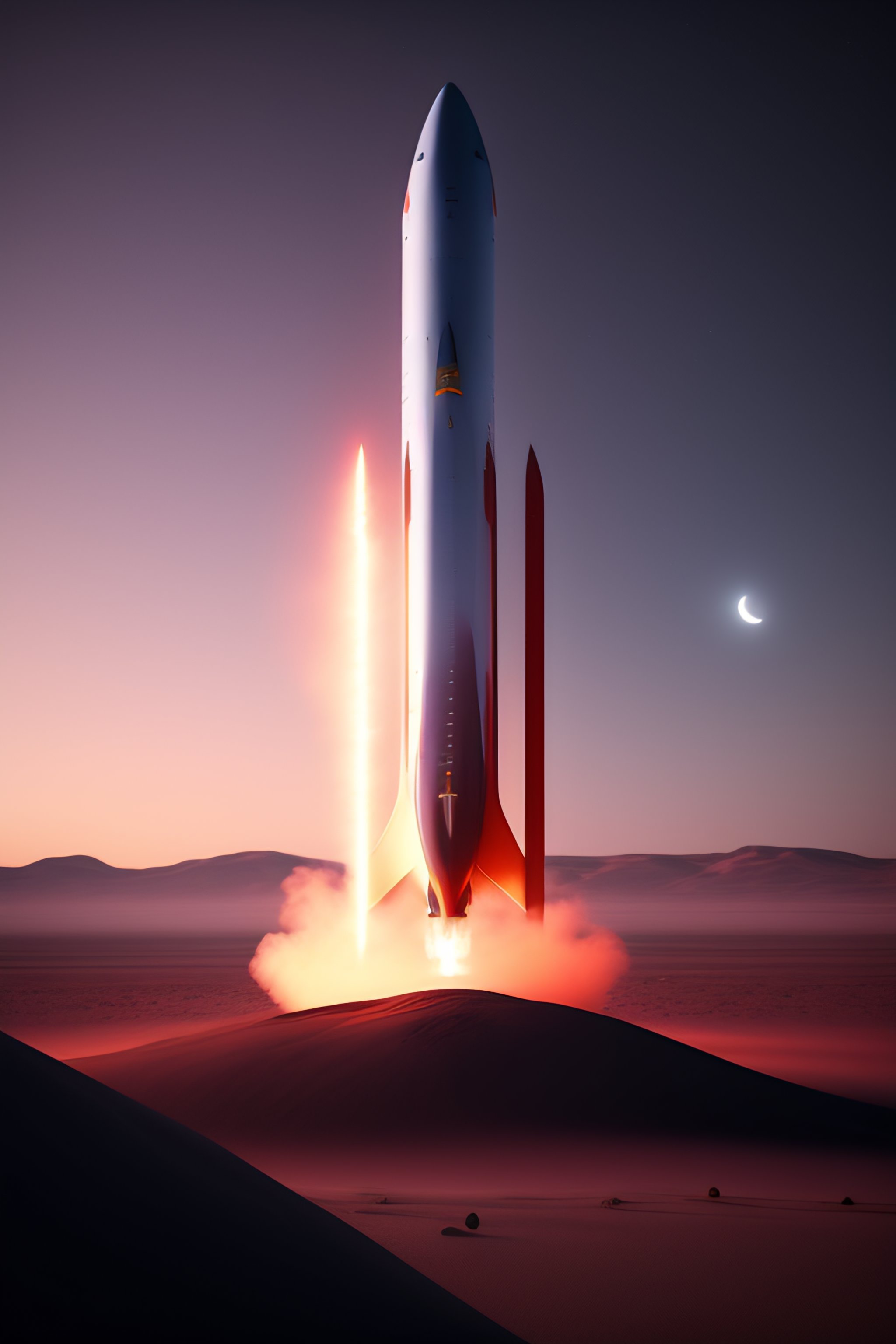 Lexica - 50mm Photograph of SpaceX starship 2.0 designed by SpaceX ...