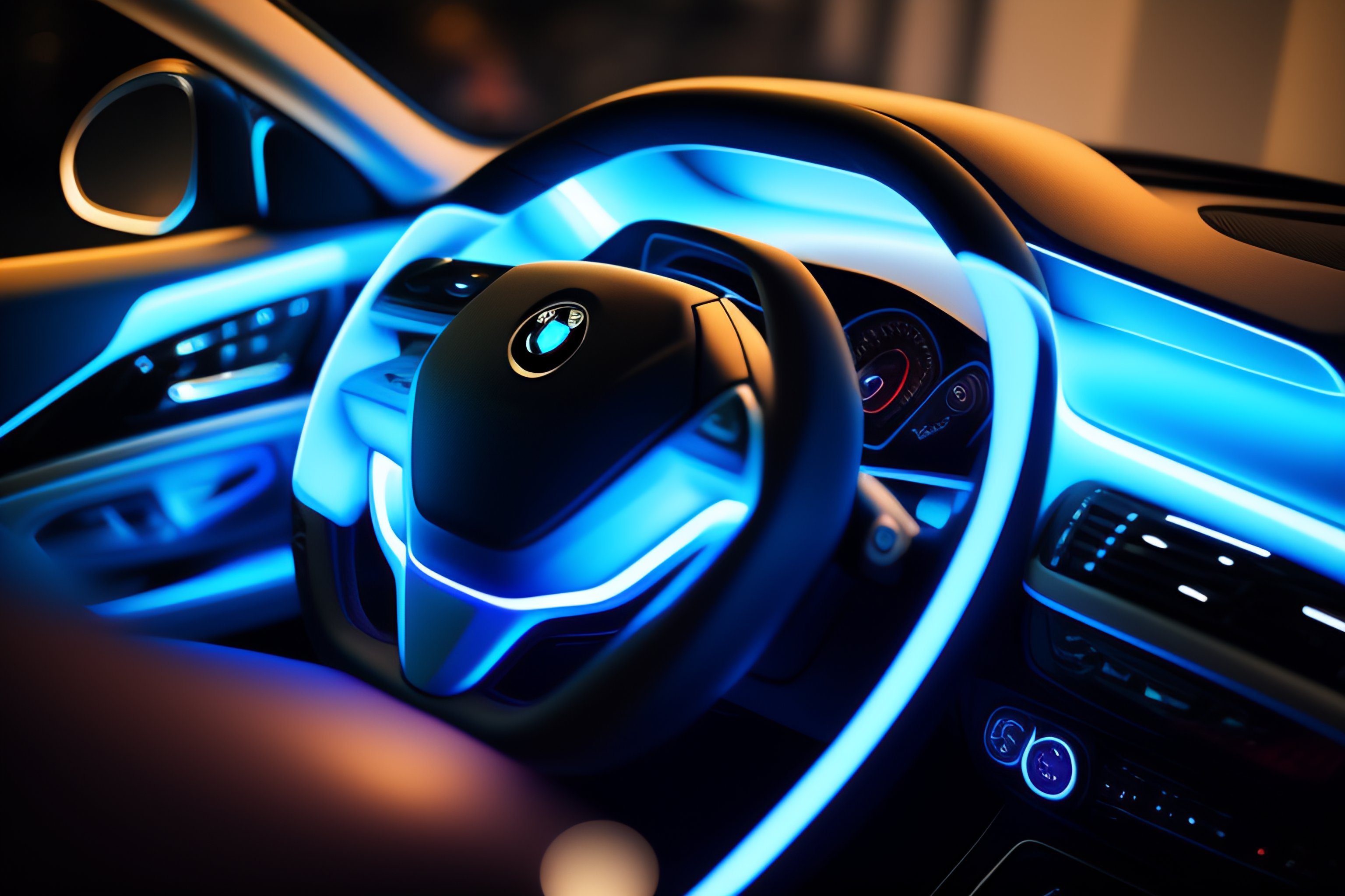 Lexica - BMW glowing LED steering wheel