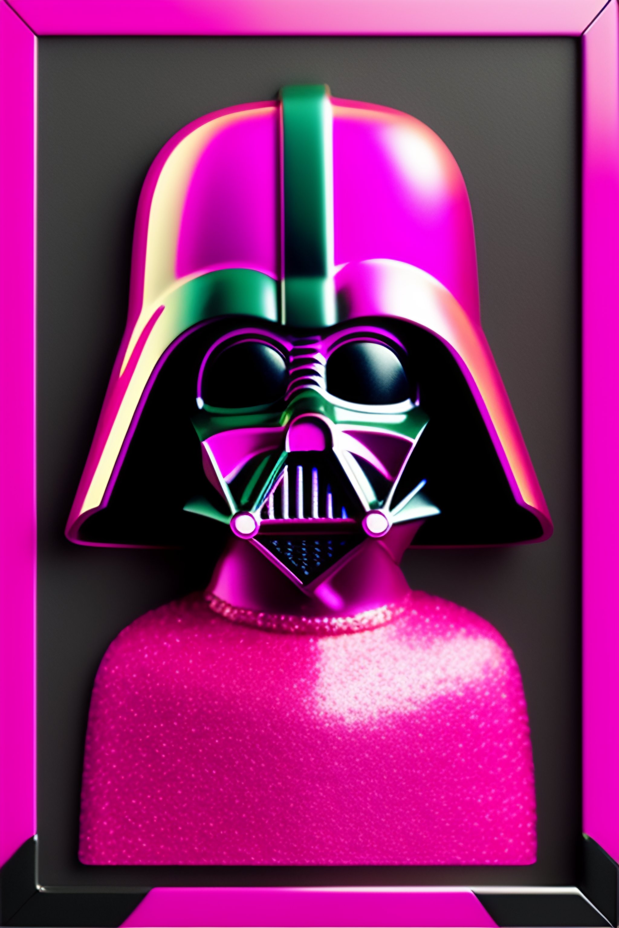 Lexica - Darth Vader Pop Star glitter pink