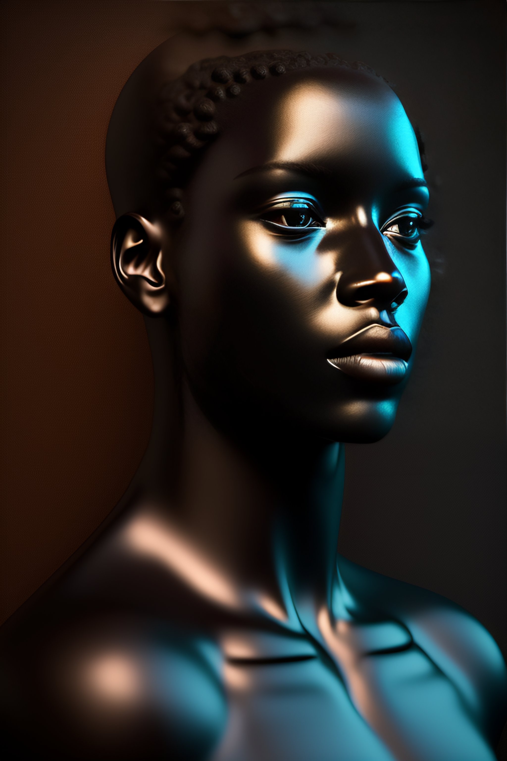 Lexica - Web3 dapp in form of a black human face