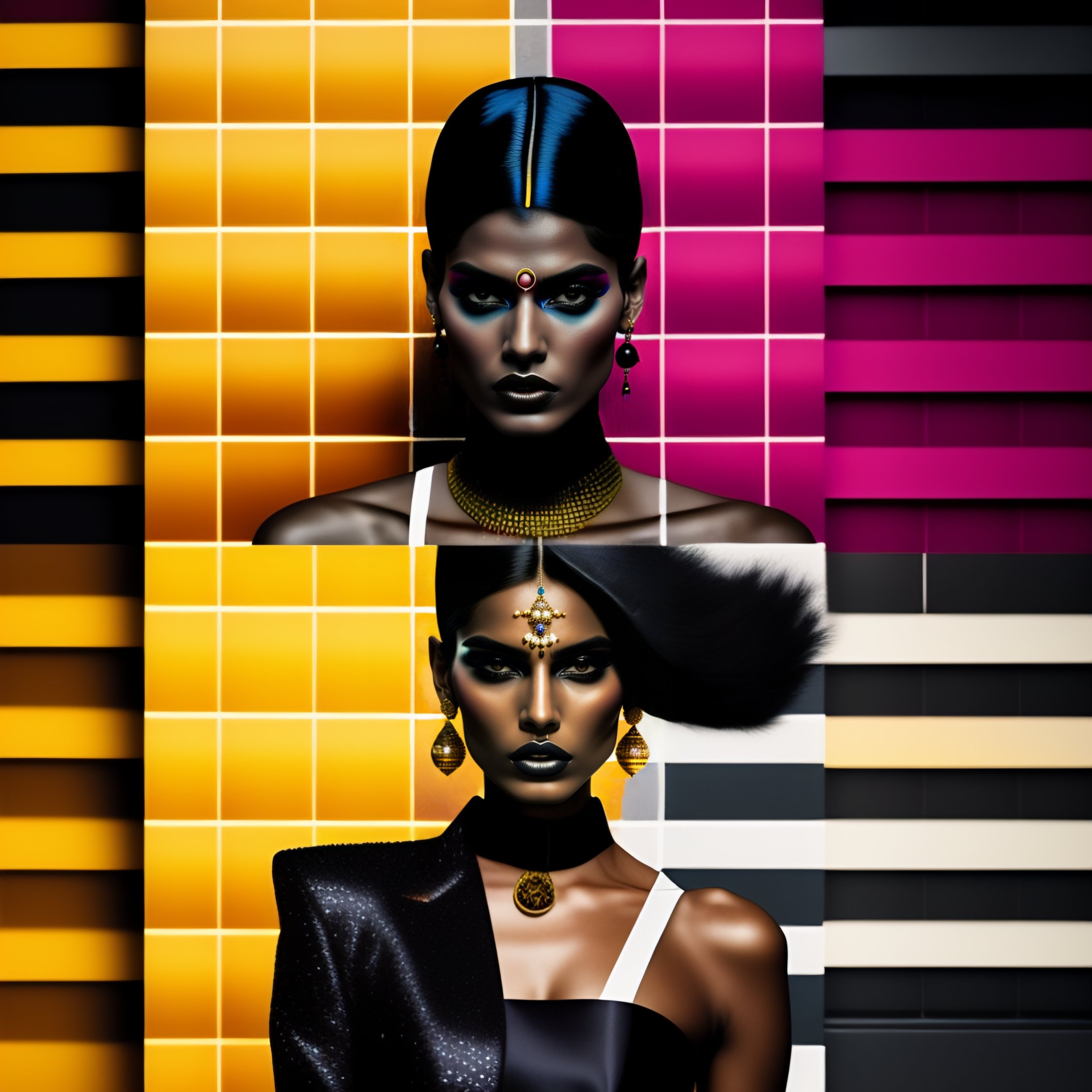 Lexica - Pop art, hyper-indian model in the streets of new-york ...