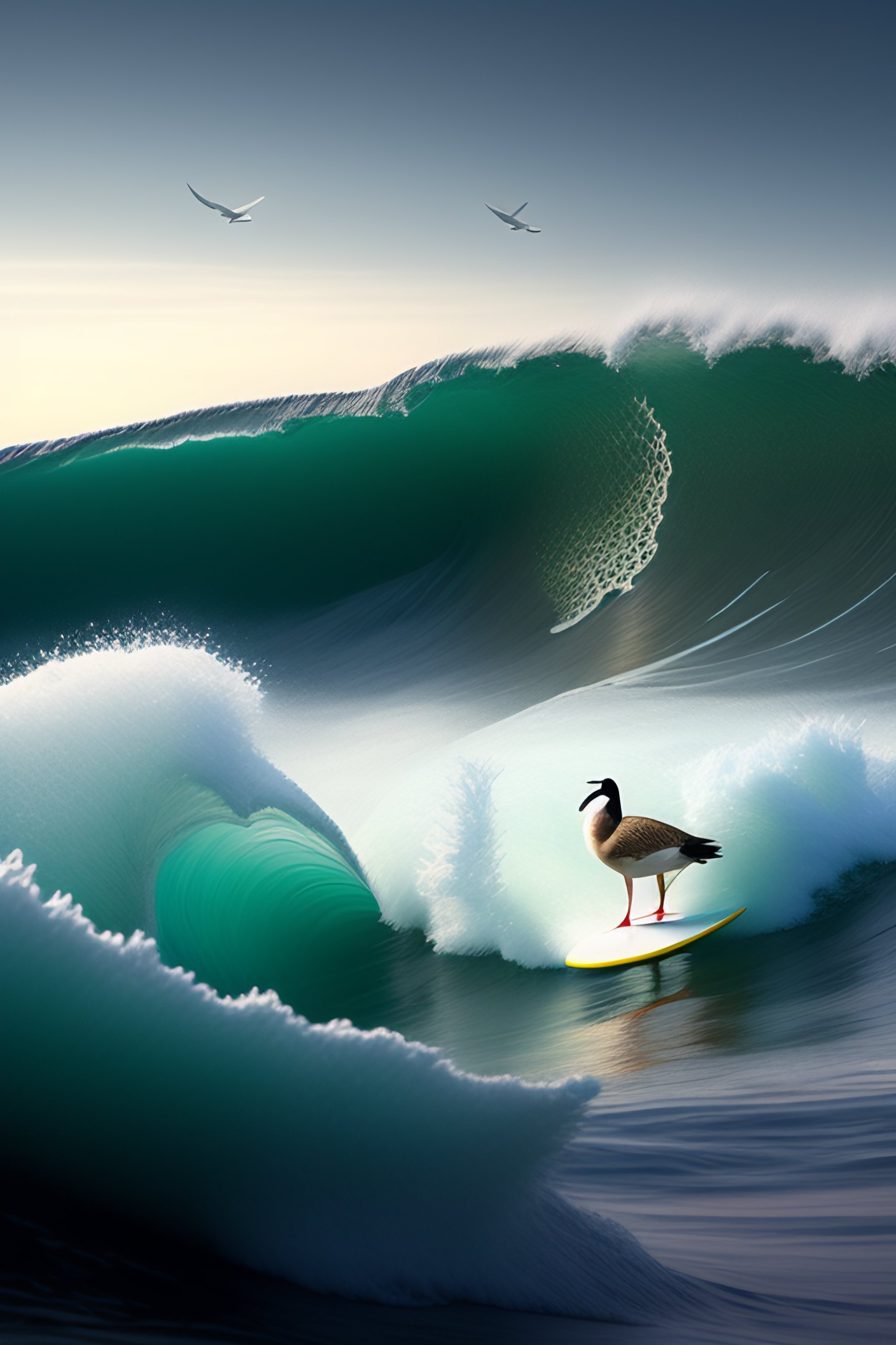 Lexica - A cool goose surfing the cyberweb