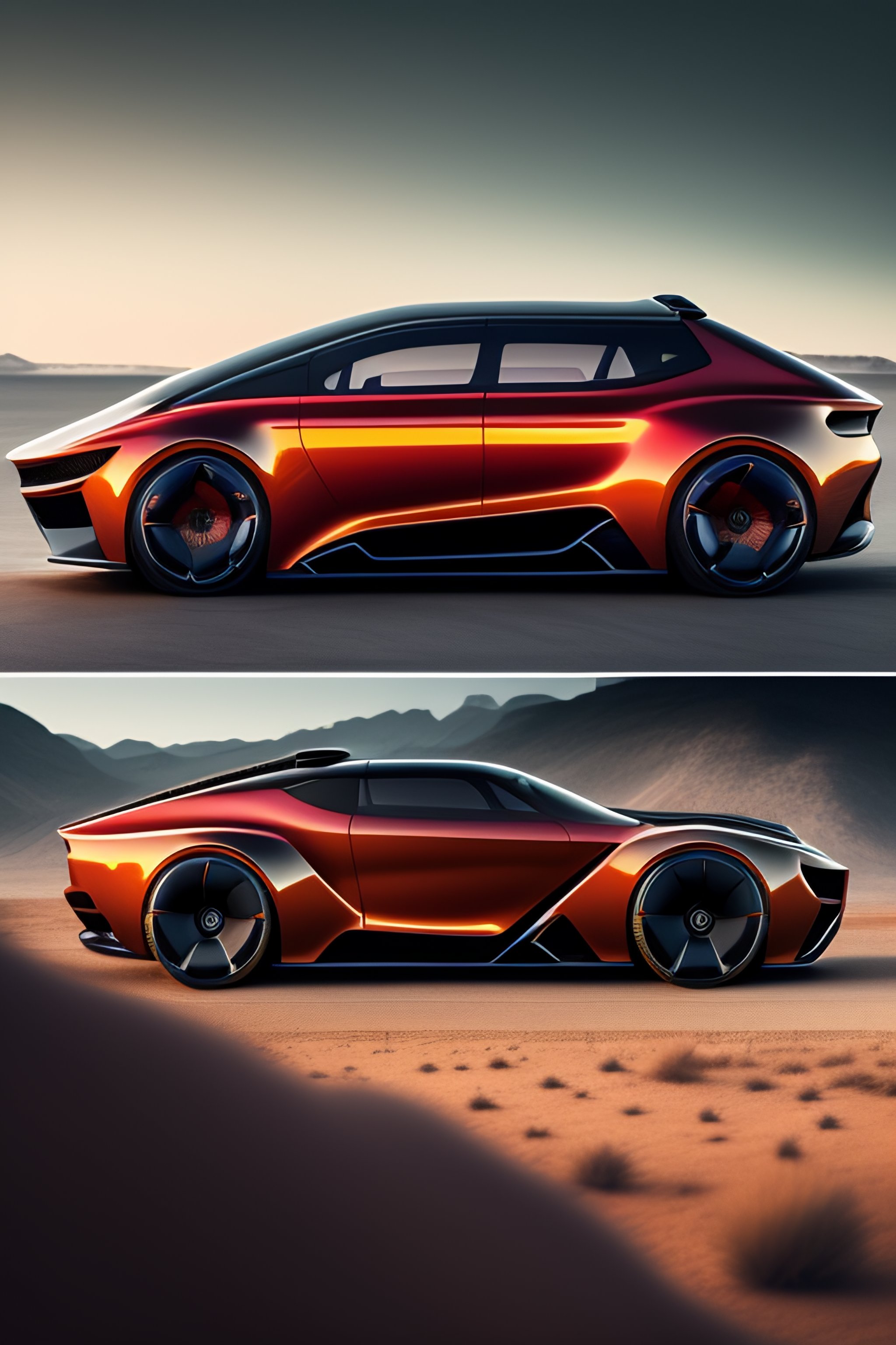 Lexica - Future rolss-royce hatchback in 2040