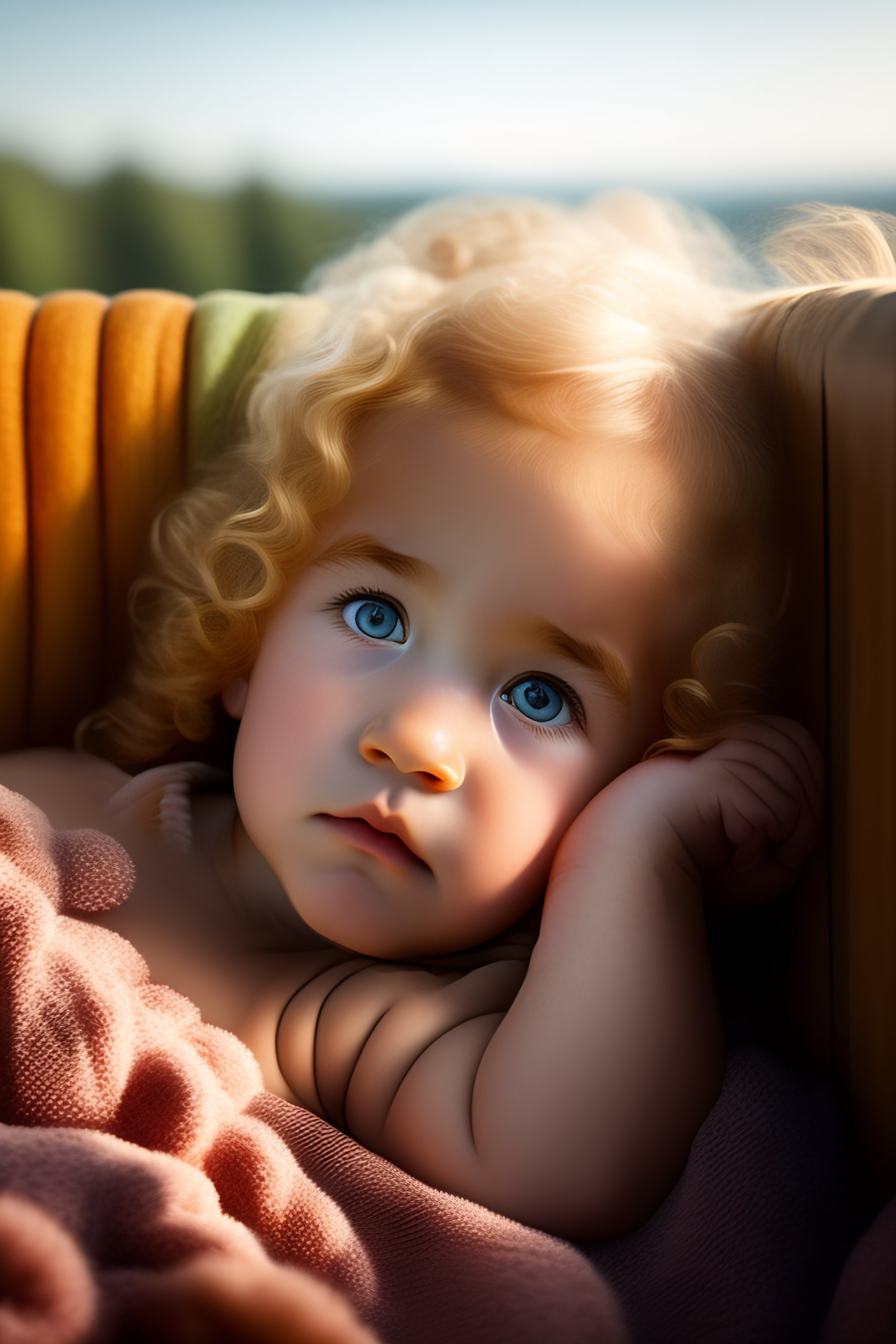 Lexica - Goldilocks waking up from a nap