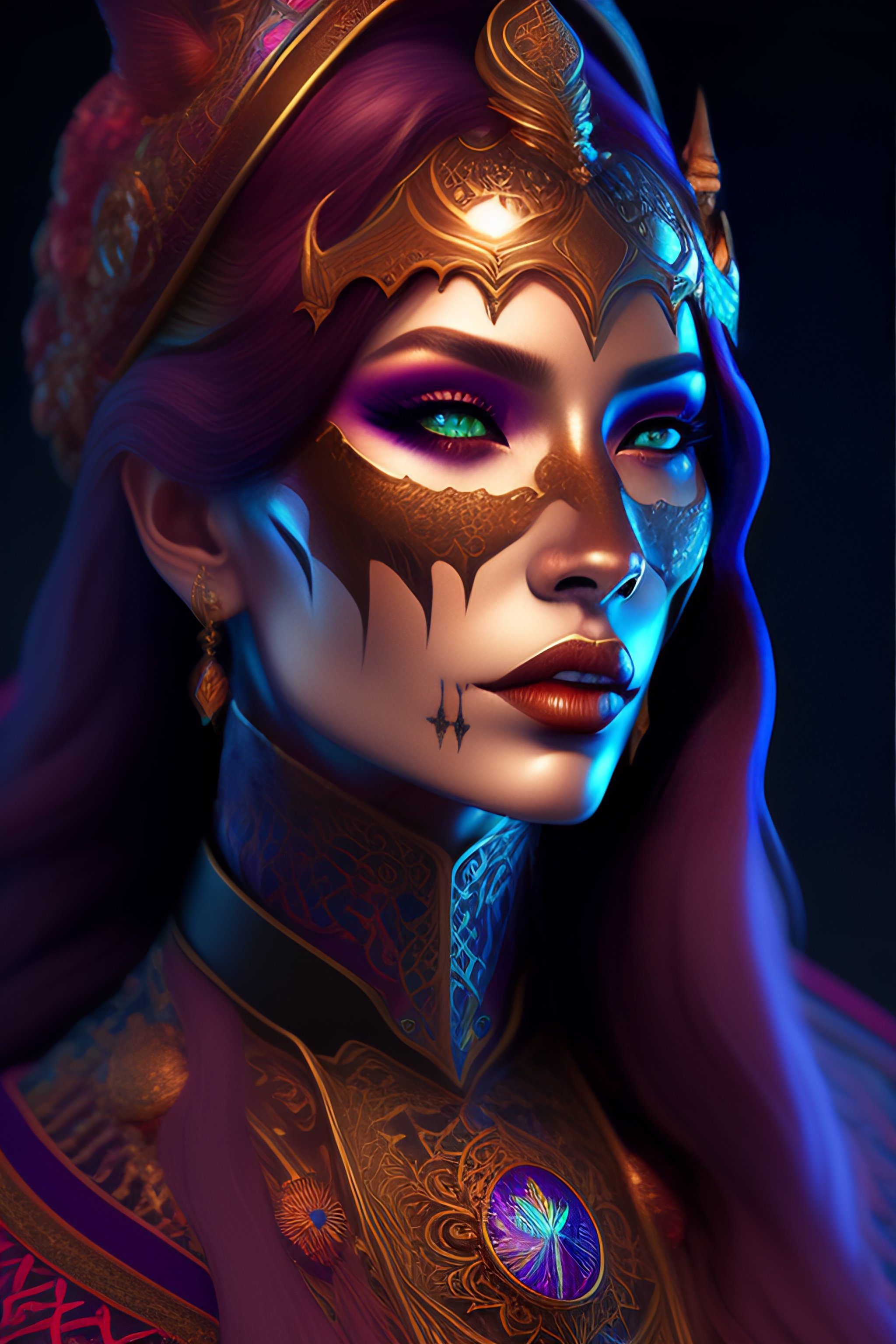 Lexica - Skull demon sorcerer Concept art portrait by Casey Weldon ...