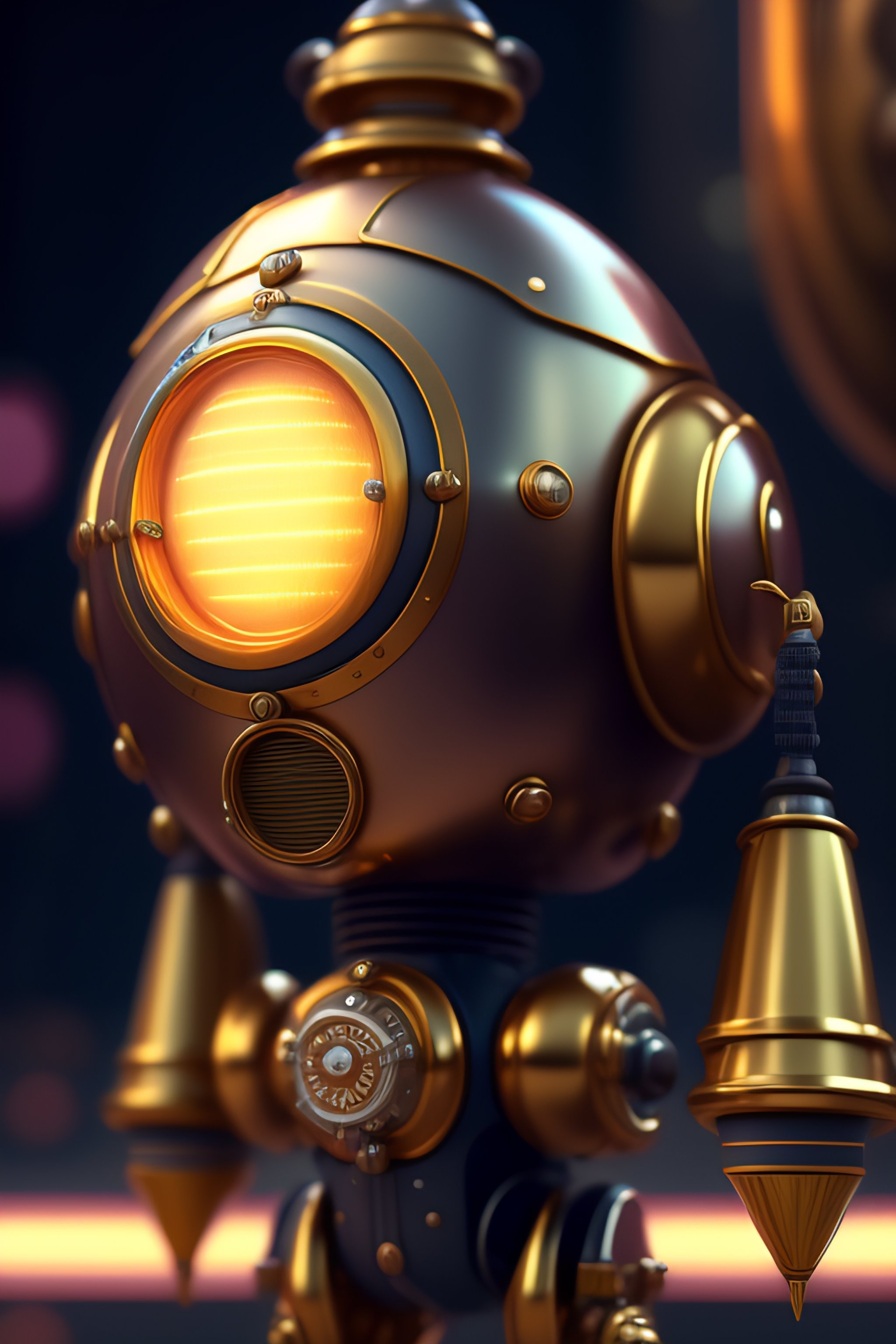 Lexica - Electronik robot and ofice, steampunk ,unreal engine, art deco ...