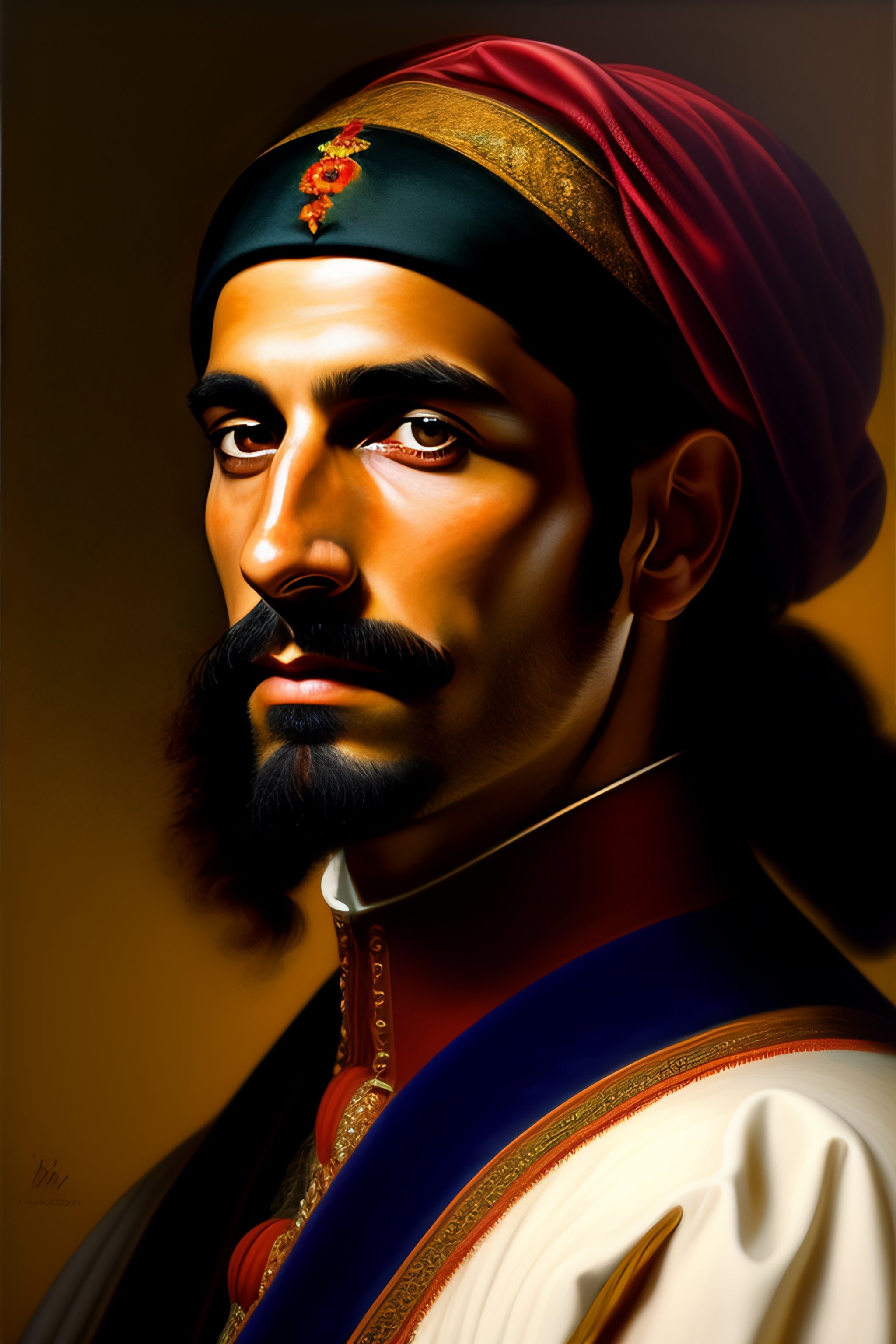Lexica - Detailed portrait of a Spanish painted in the colors of his ...