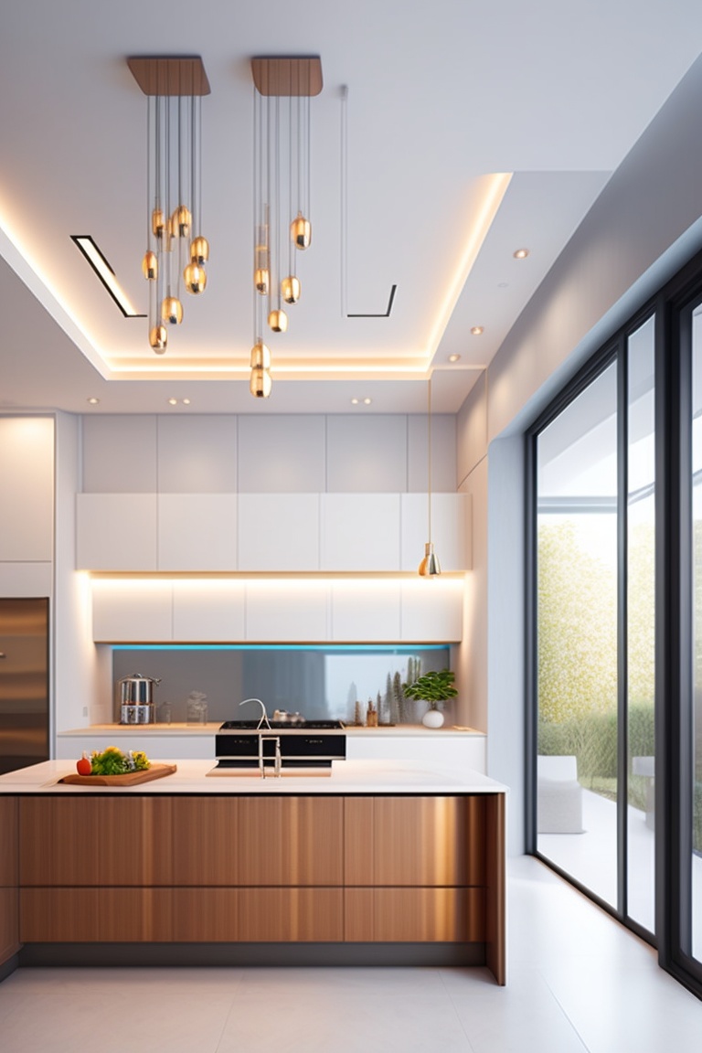 Lexica - Modern kitchen, interior design, light, 50mm, soft light ...