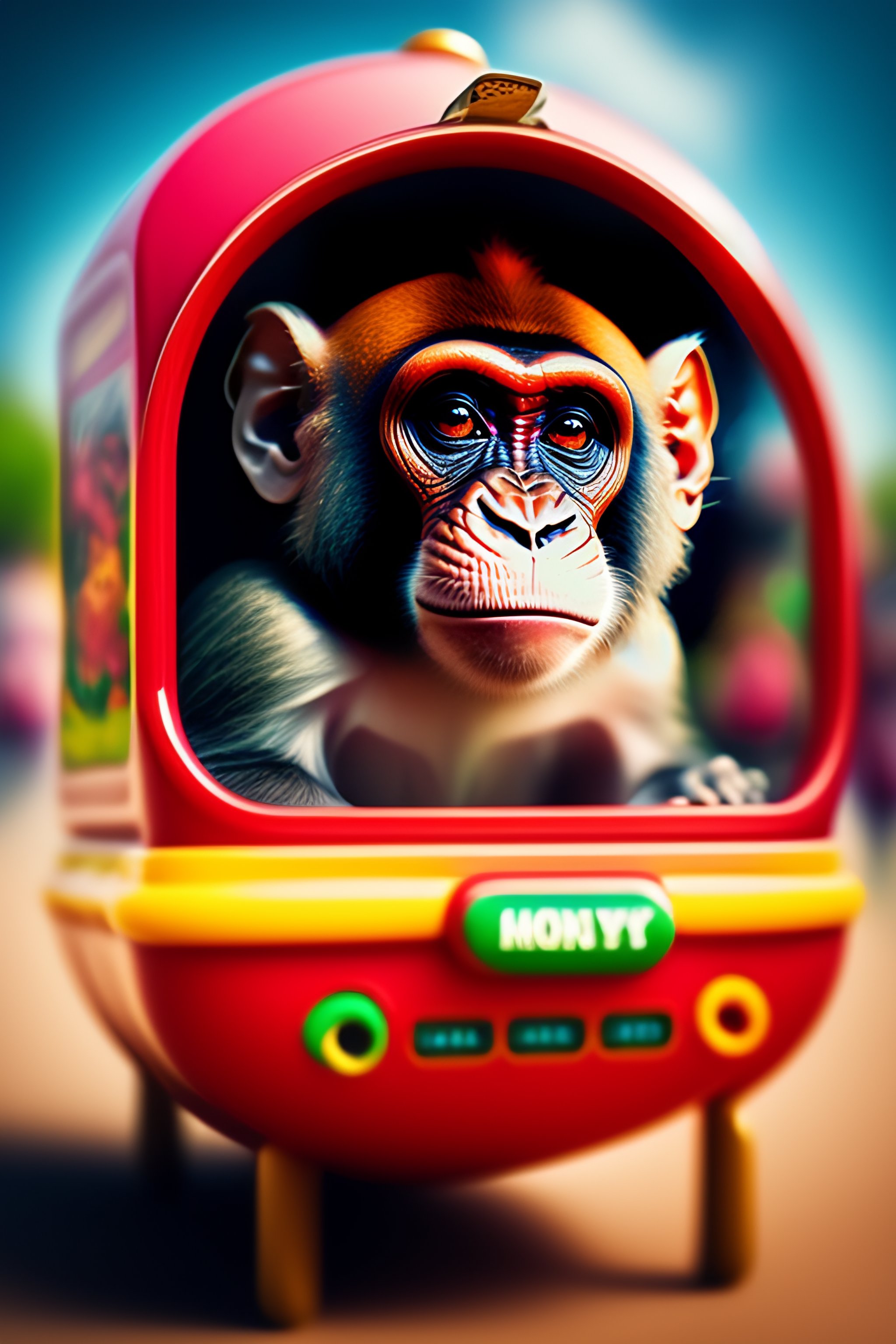 Lexica - Monkey in a fun fair