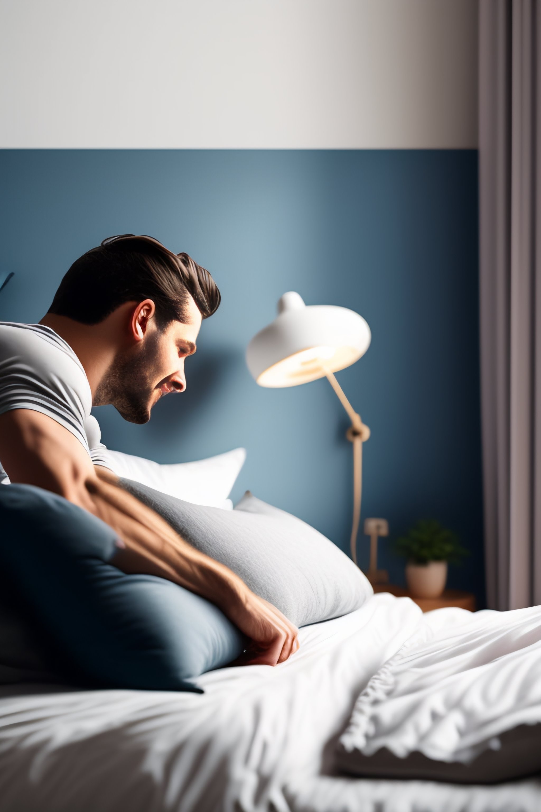 Lexica - Man getting up of bed