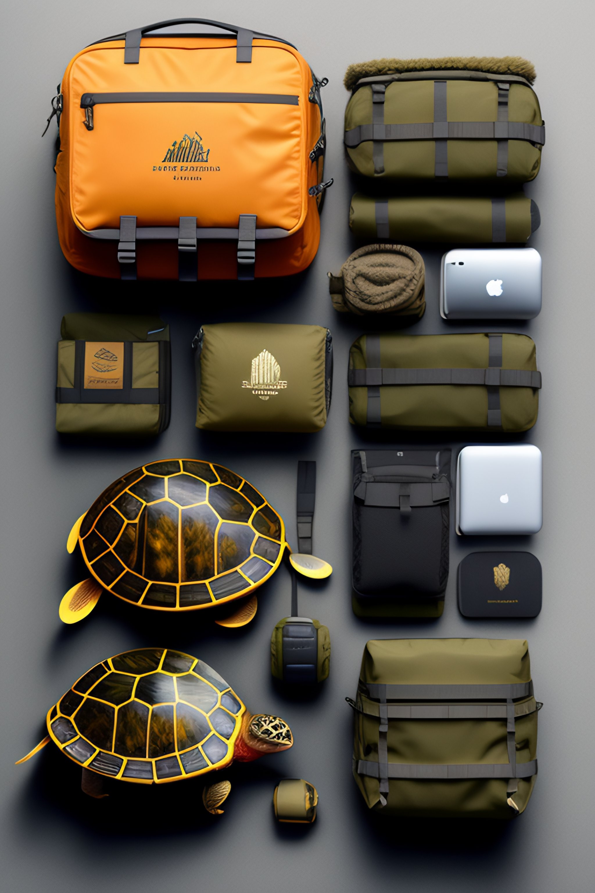 Lexica - World-bearing Turtle, Daily Carry, Knolling