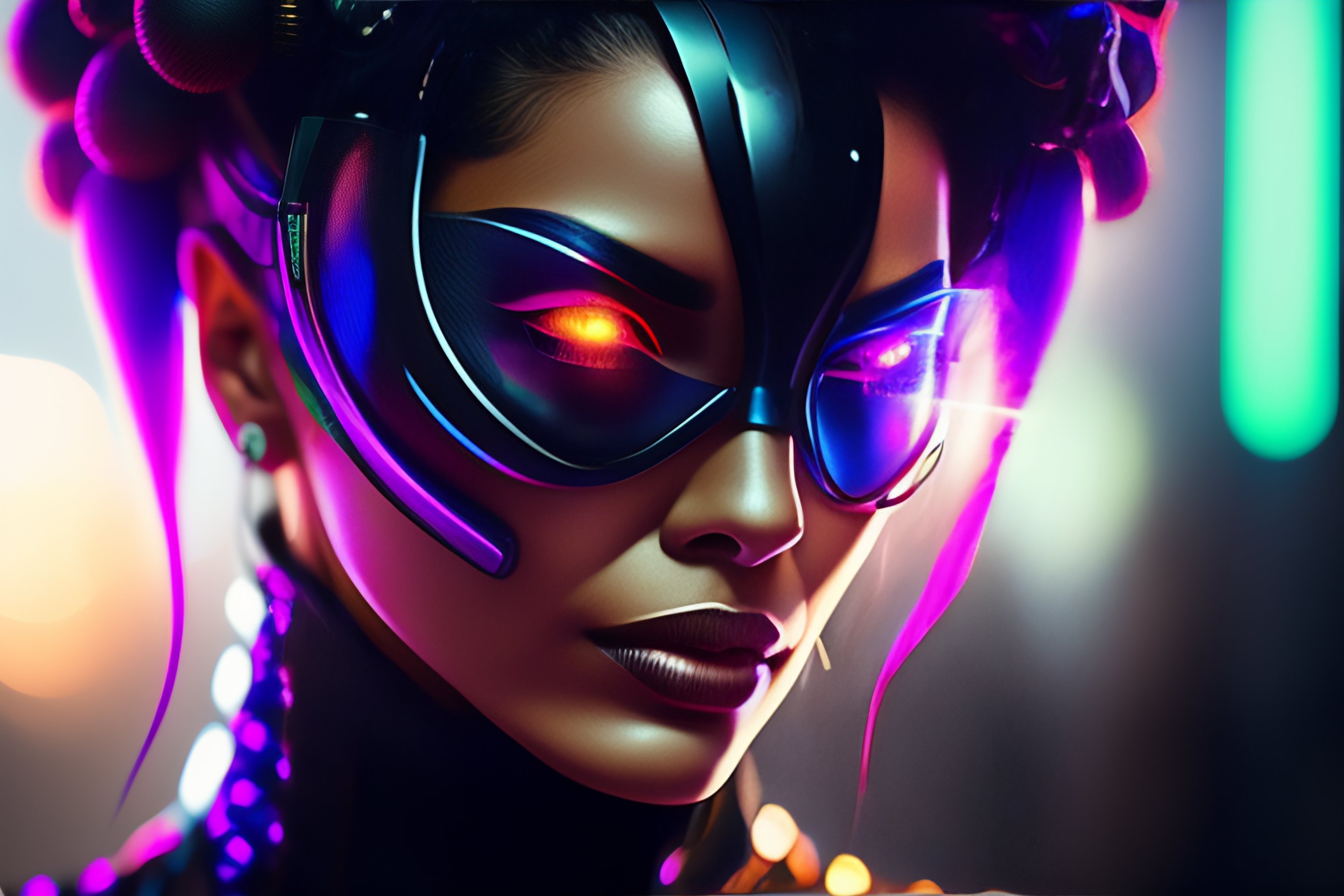 Lexica - Cyberpunk spider with human head