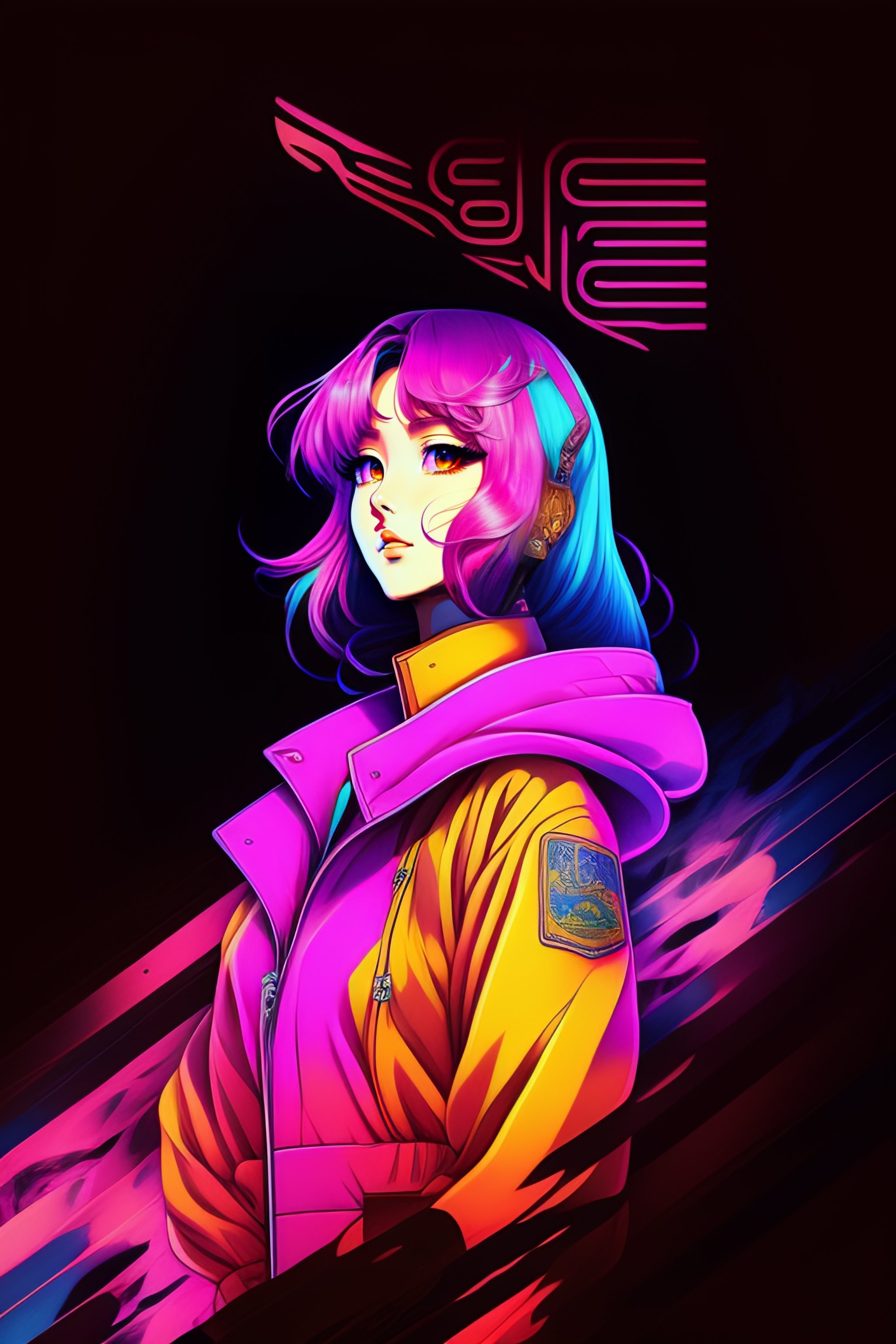 Lexica - Haute couture in the style of 90's vintage anime, neon, akira ...