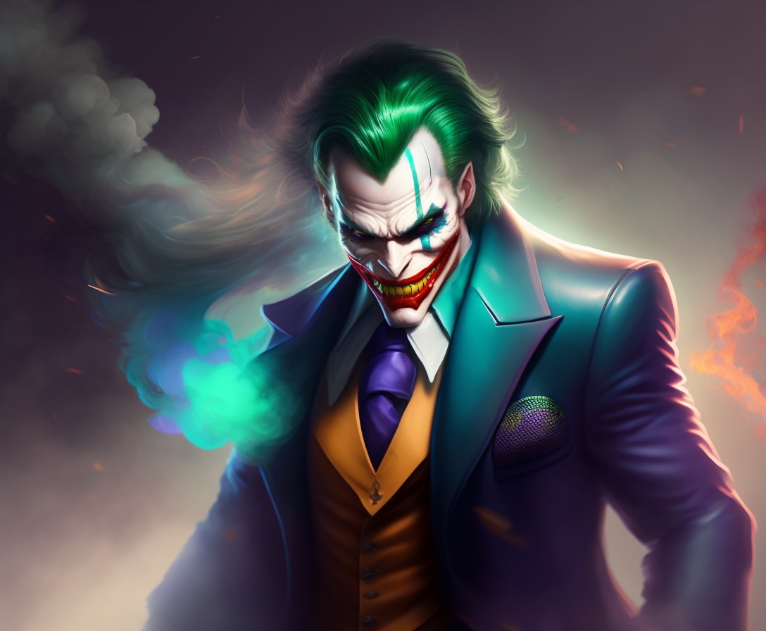 Lexica - Joker , in the smoke, high details , hahahaha
