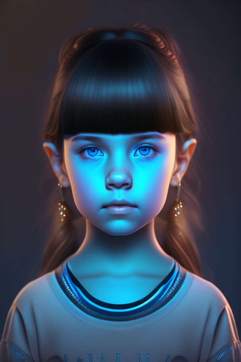 Lexica - Realistic, (portrait of a mutant child), casual style, scary ...