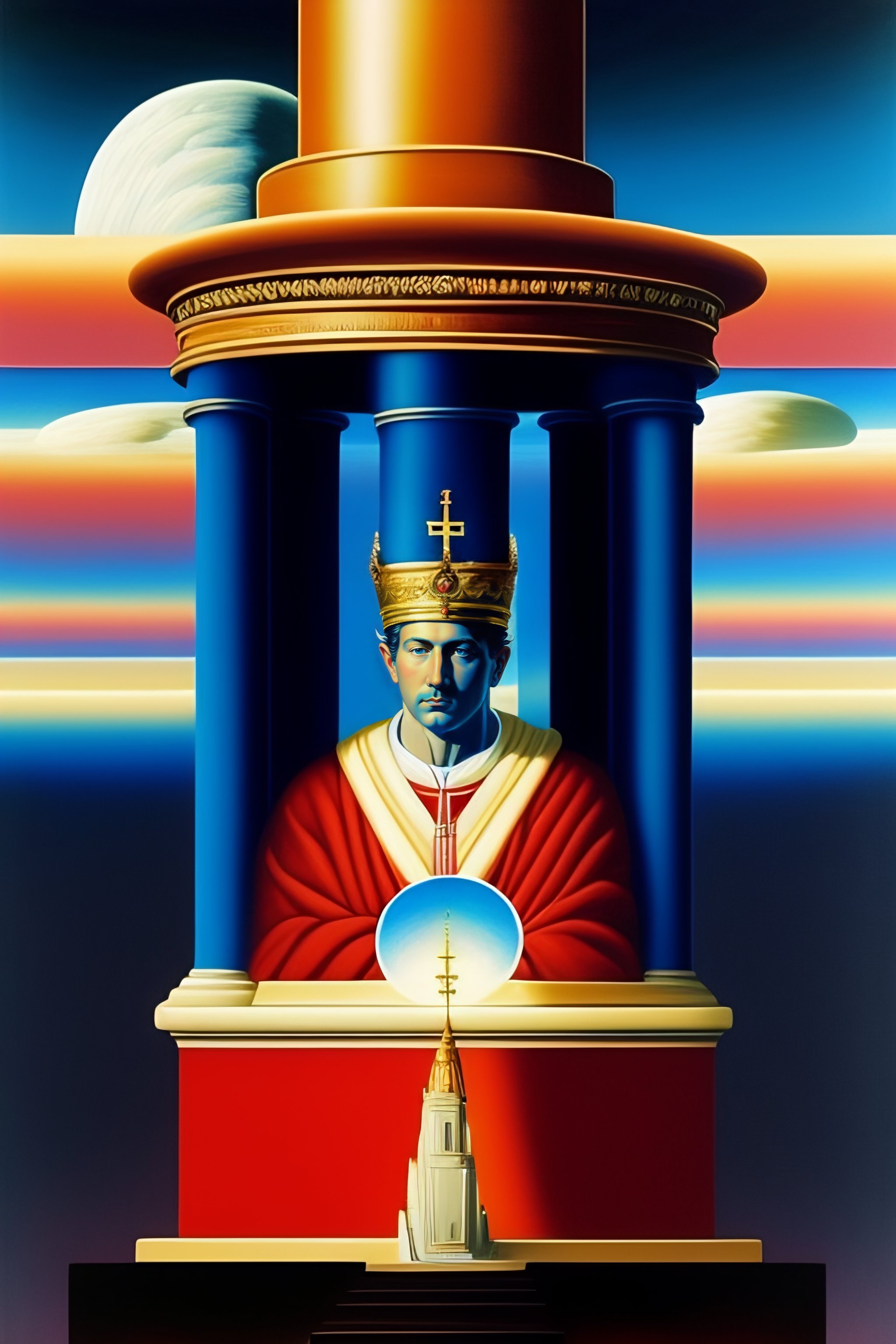 Lexica - The Hierophant is a religious figure sitting between two ...
