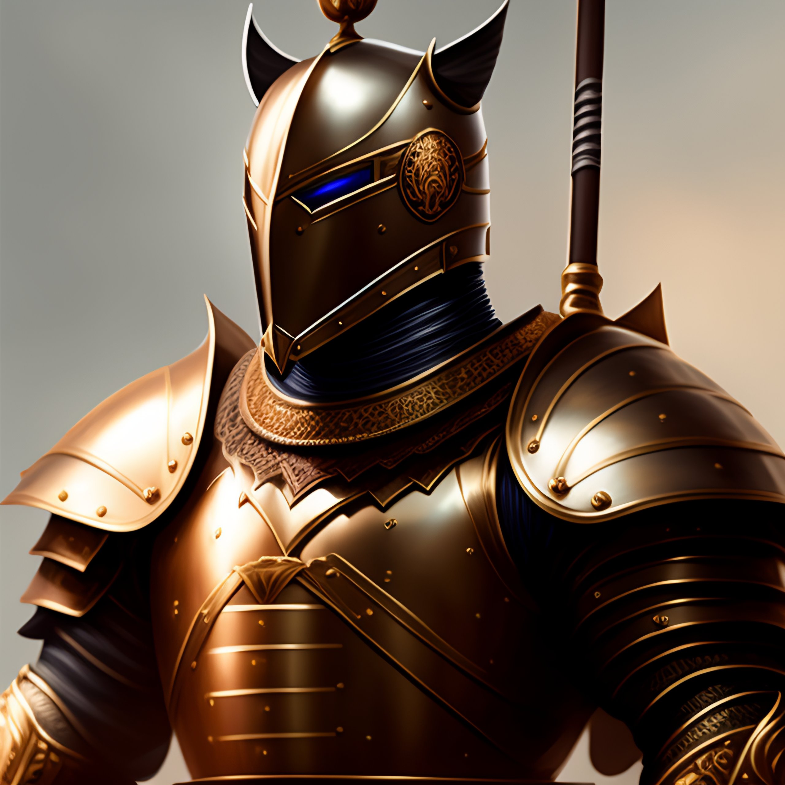 Lexica - Front facing, knight, sketch, simple drawing