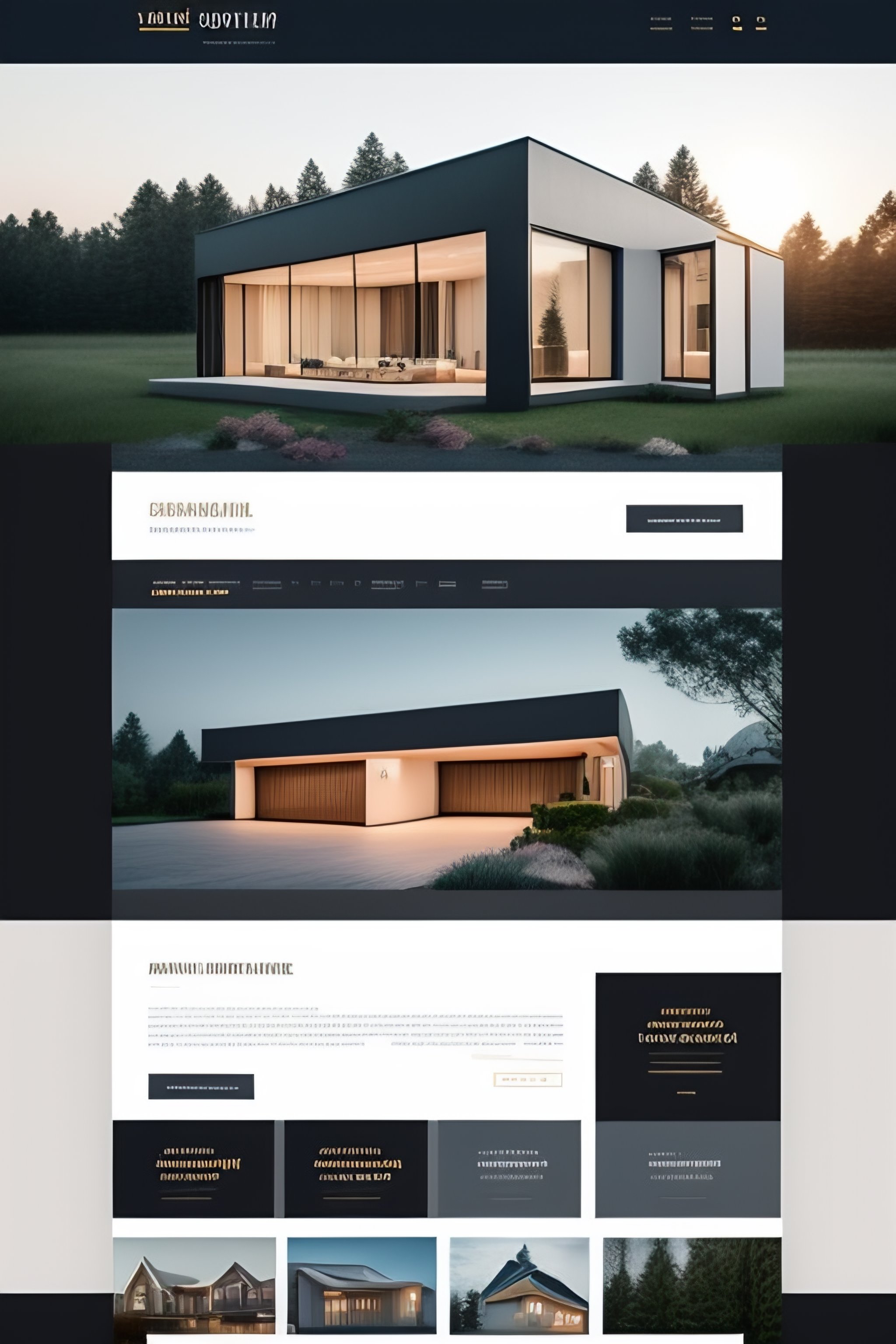 Lexica - Clean modern real estate website design, full mockup set