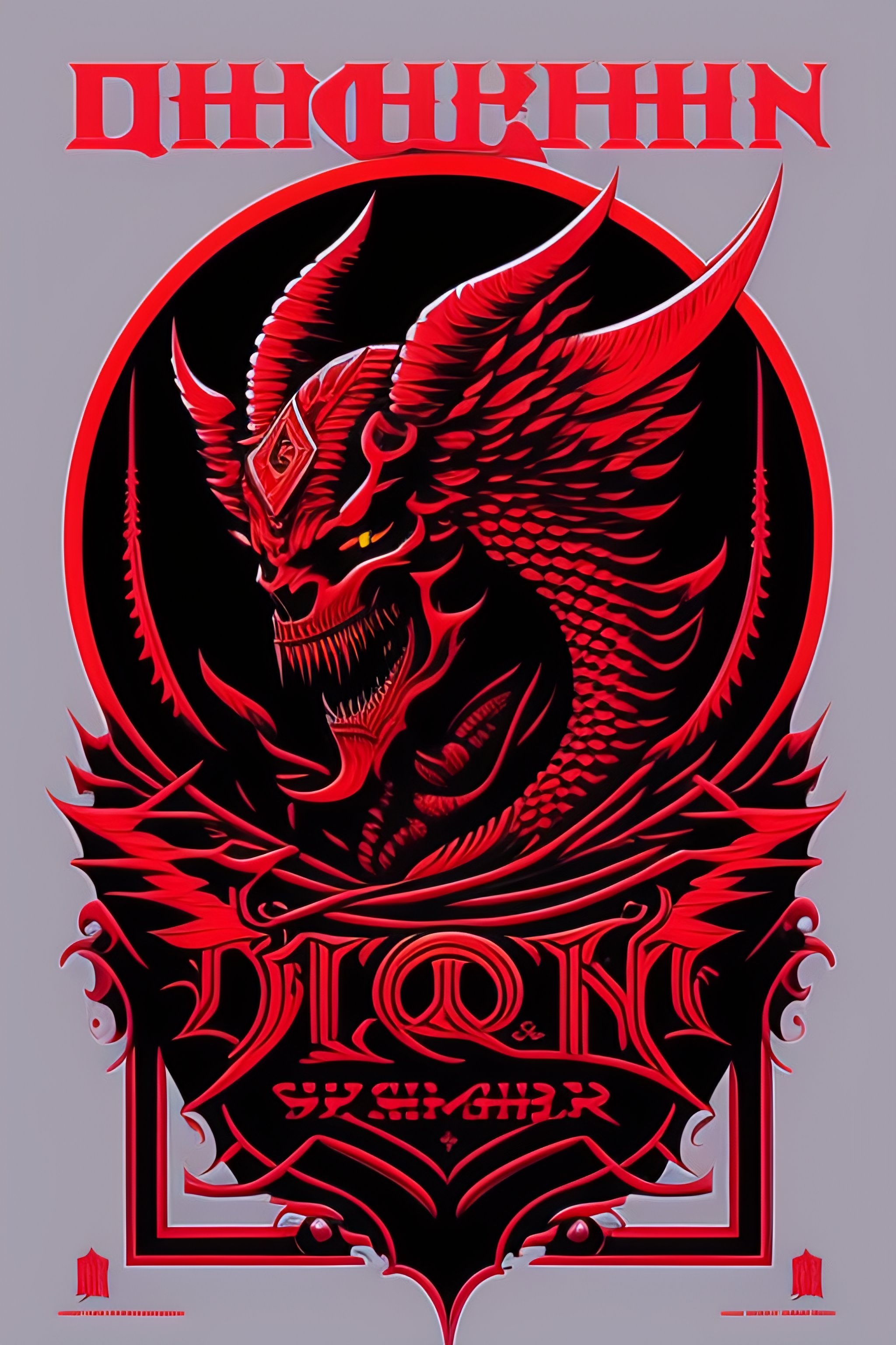 Lexica - Demon , logo design by Philippe Caza