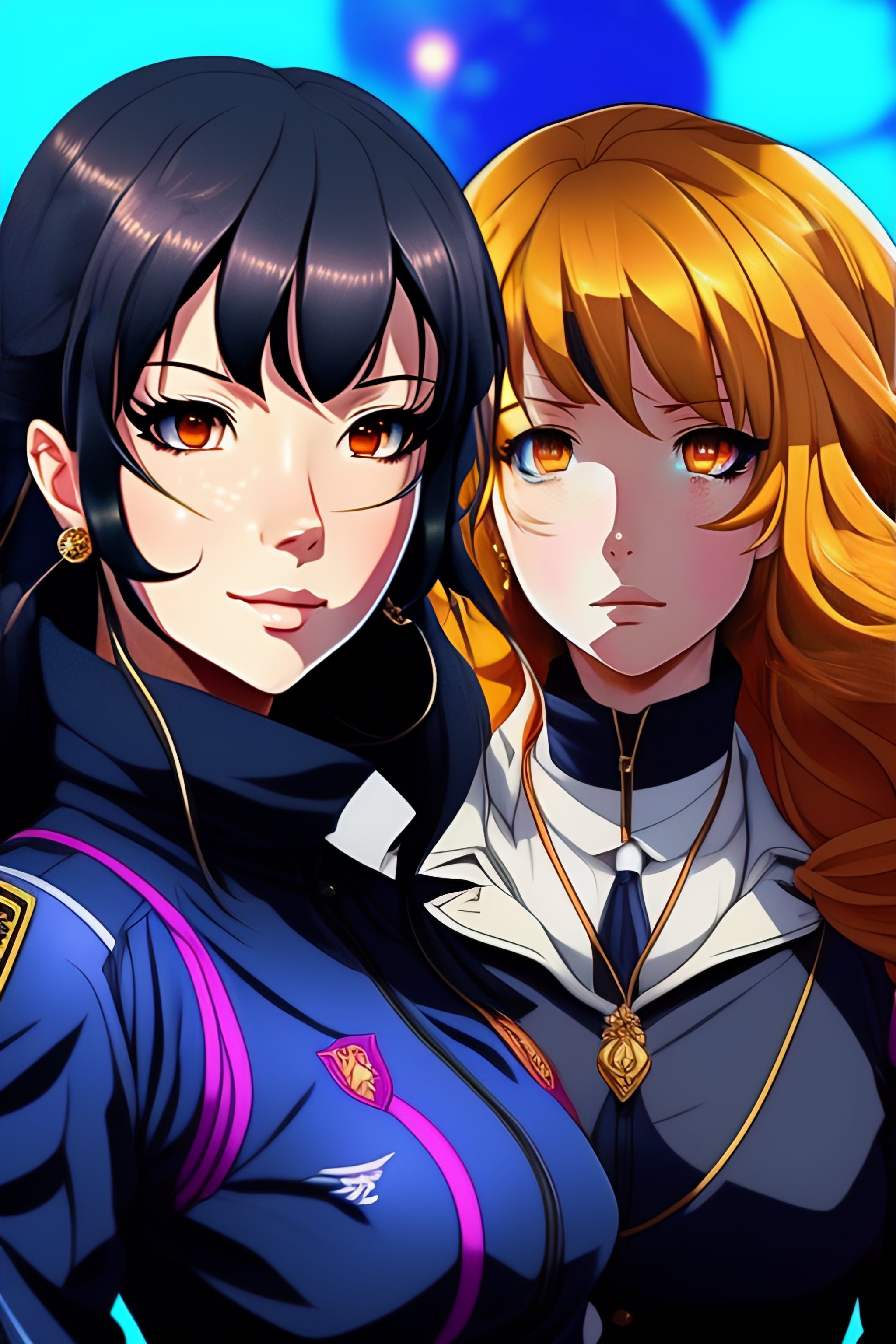 Anime Family Portrait Of Three
