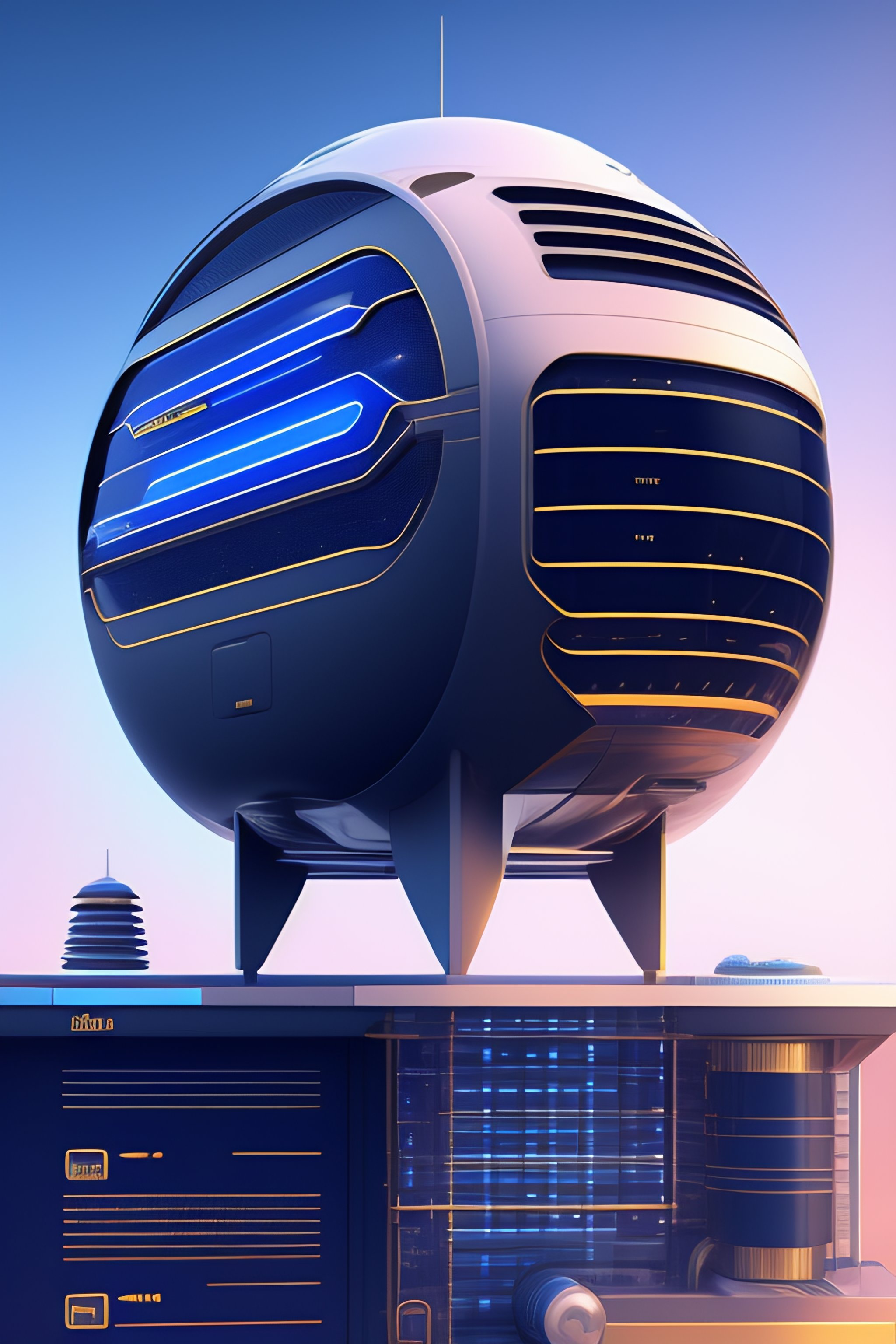 Lexica - Detailed schematics of a futuristic machine, lots of text ...