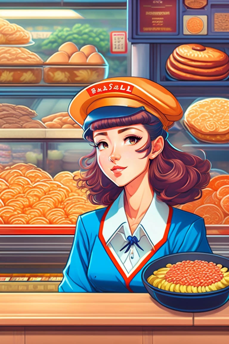 Lexica - In the style of 90's vintage, Japanese anime art of a model ...