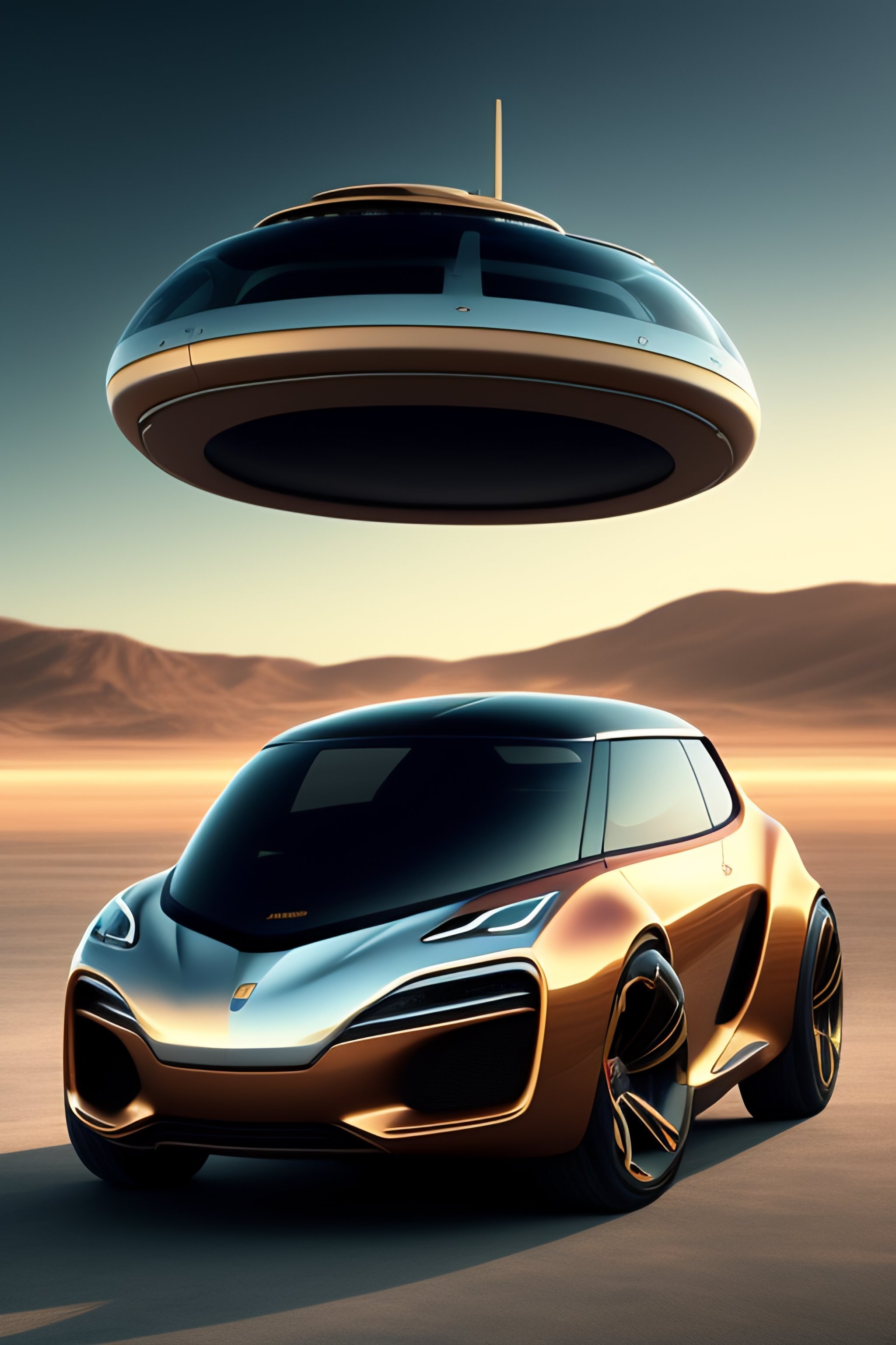 Lexica - A car from the distant future that has the ability to fly
