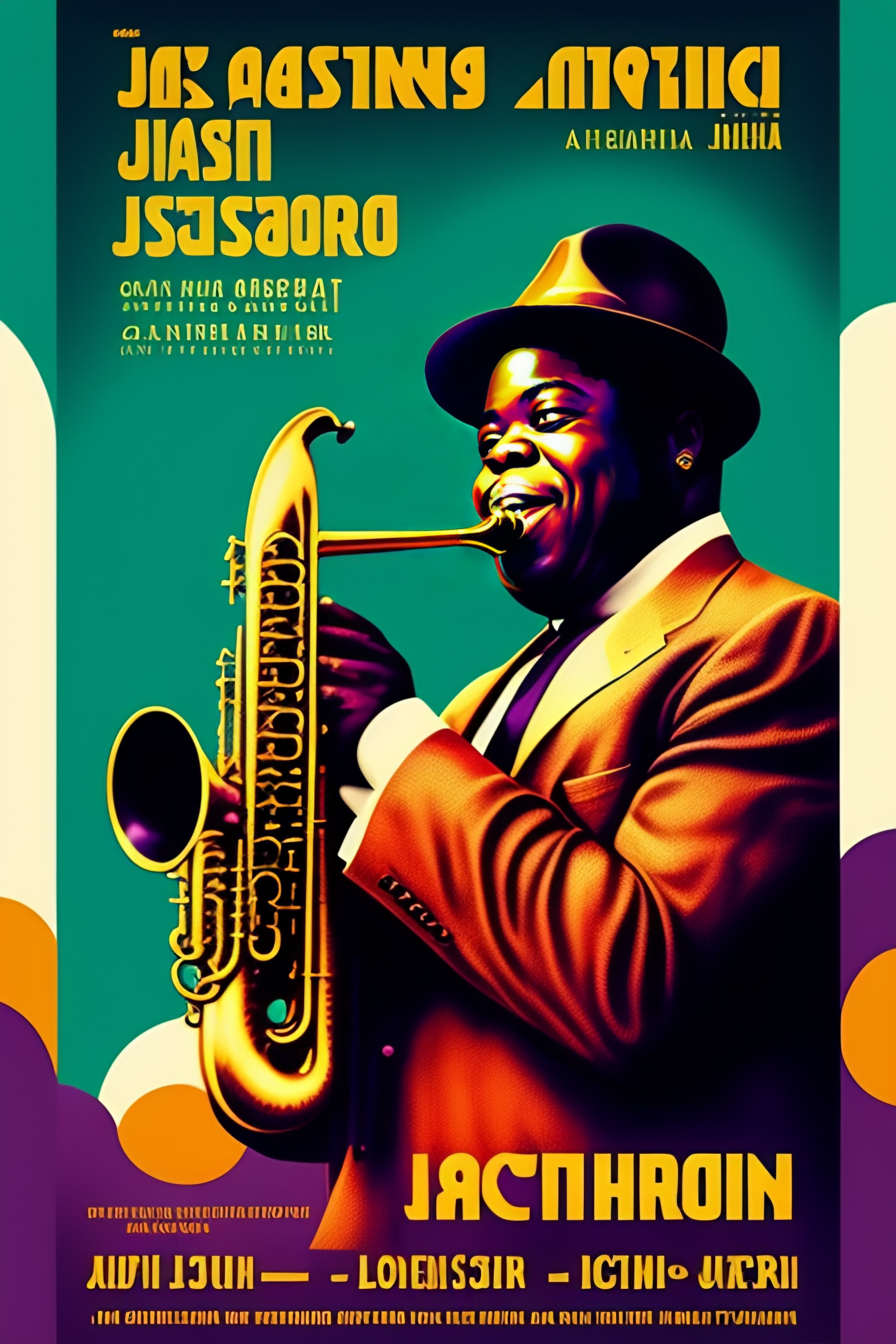 Lexica - New orleans jazz fest poster louis armstrong