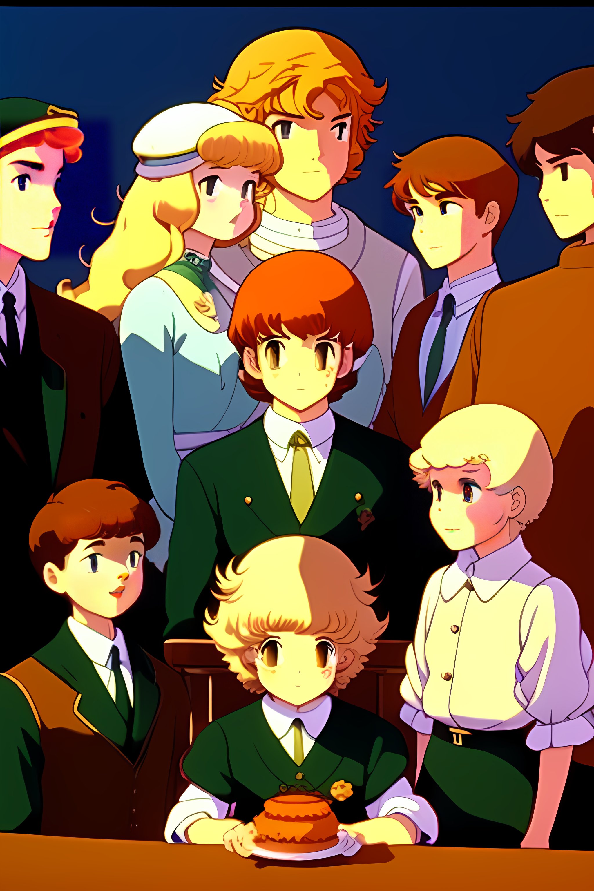 Lexica - Vintage 60's In the style of Ghibli Animation, being taught ...