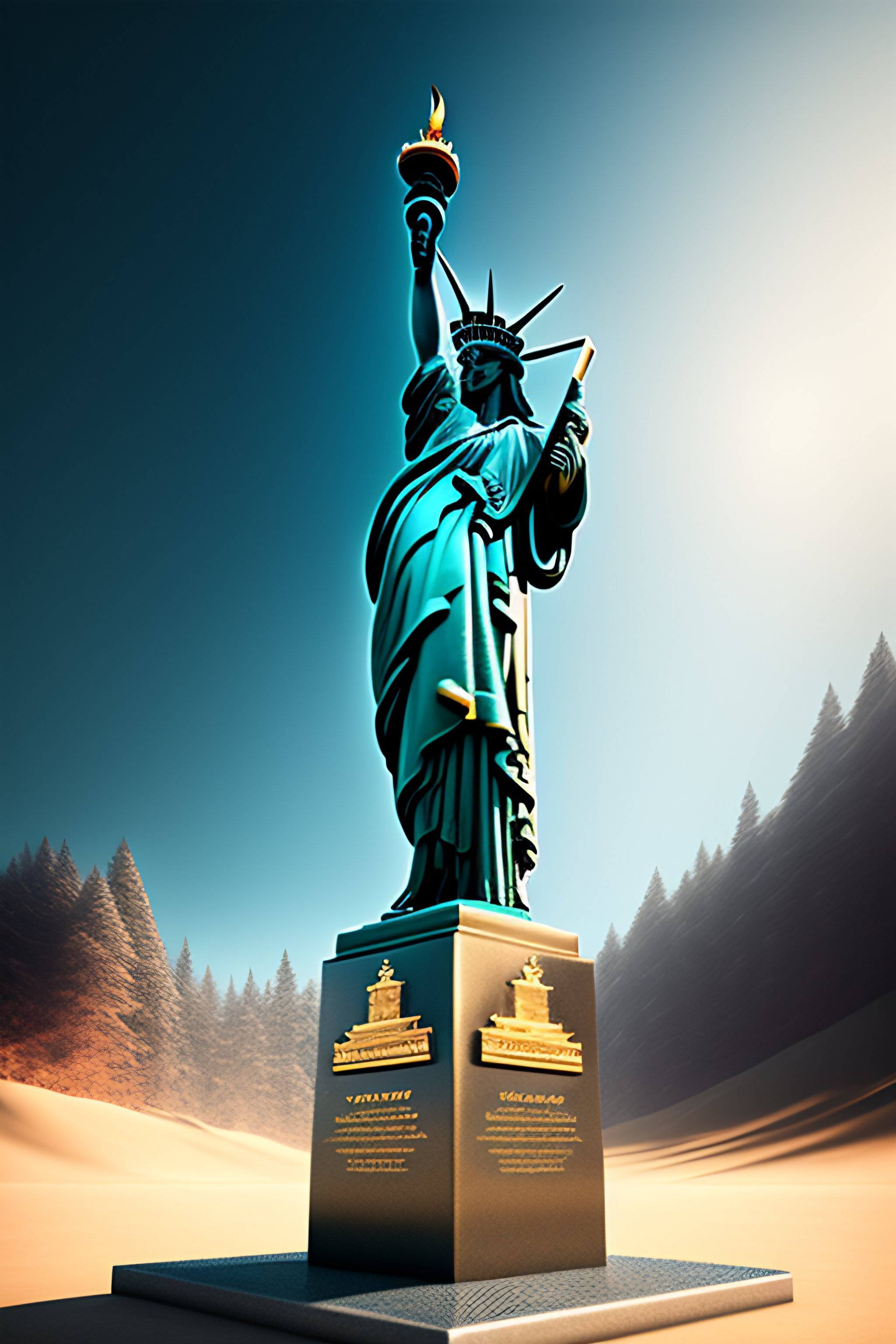 Lexica - Freedom statute realistic