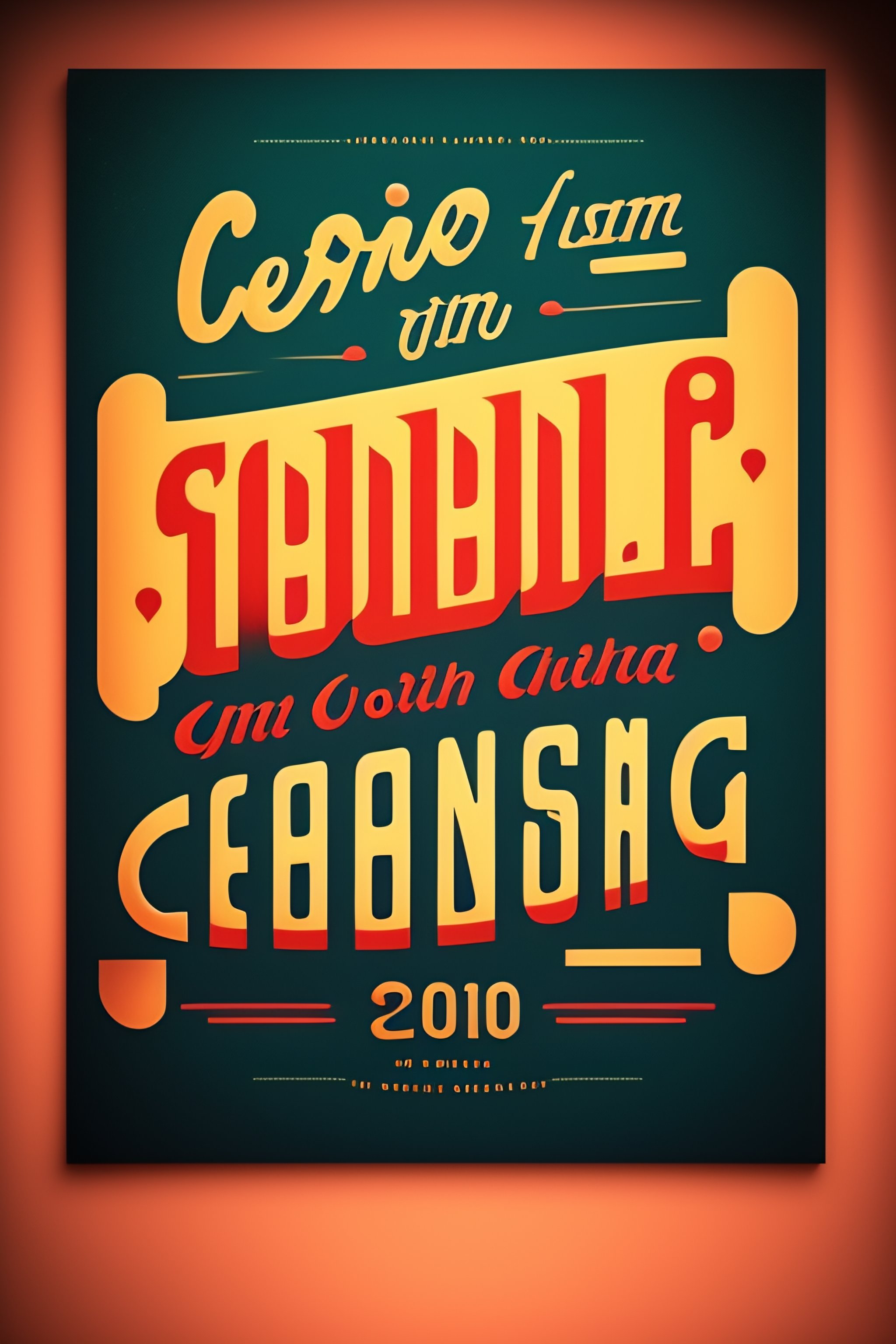 Retro Typography Poster