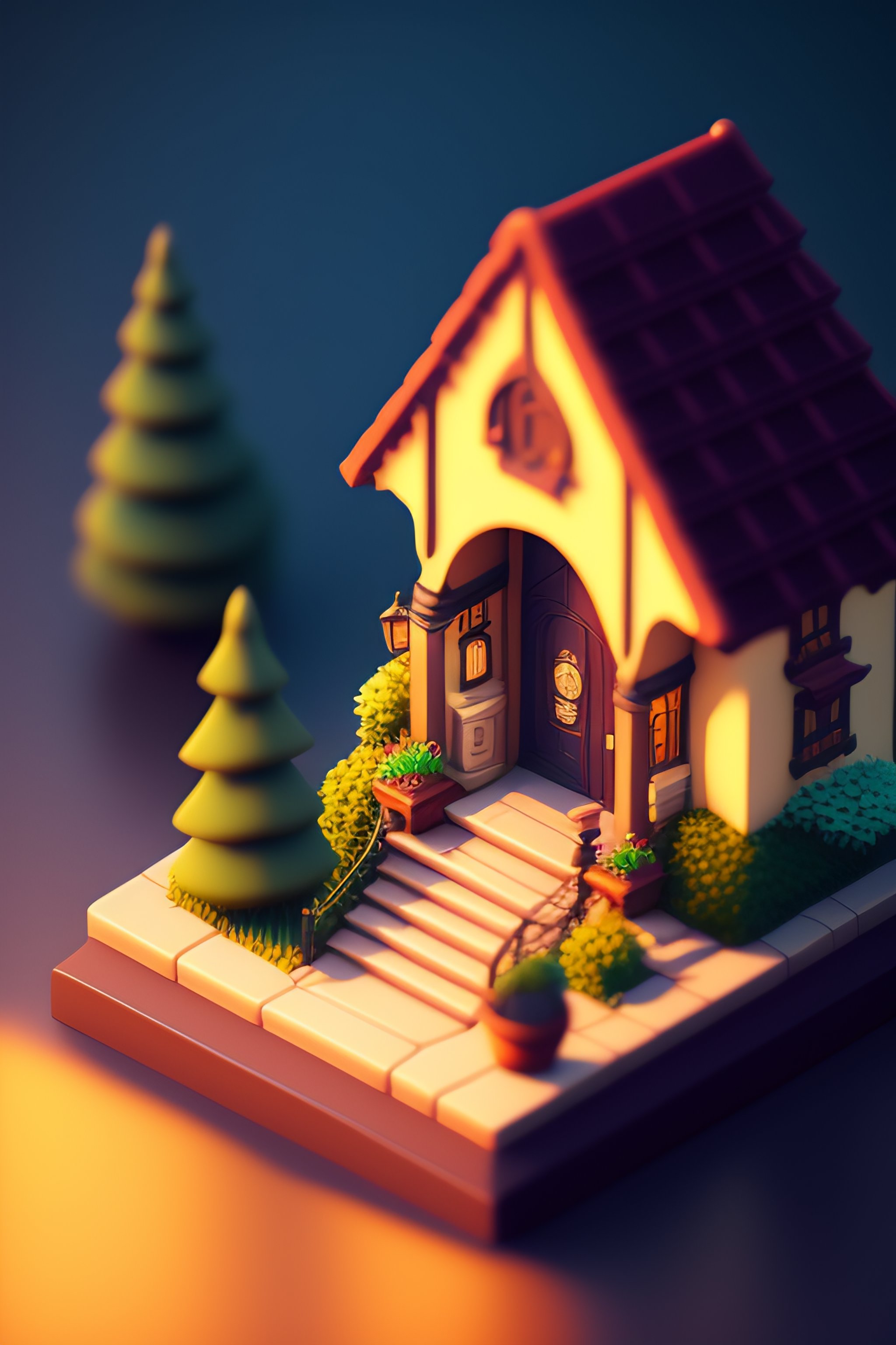 Lexica - Isometric game asset on a plinth, diorama, fantasy, shop ...
