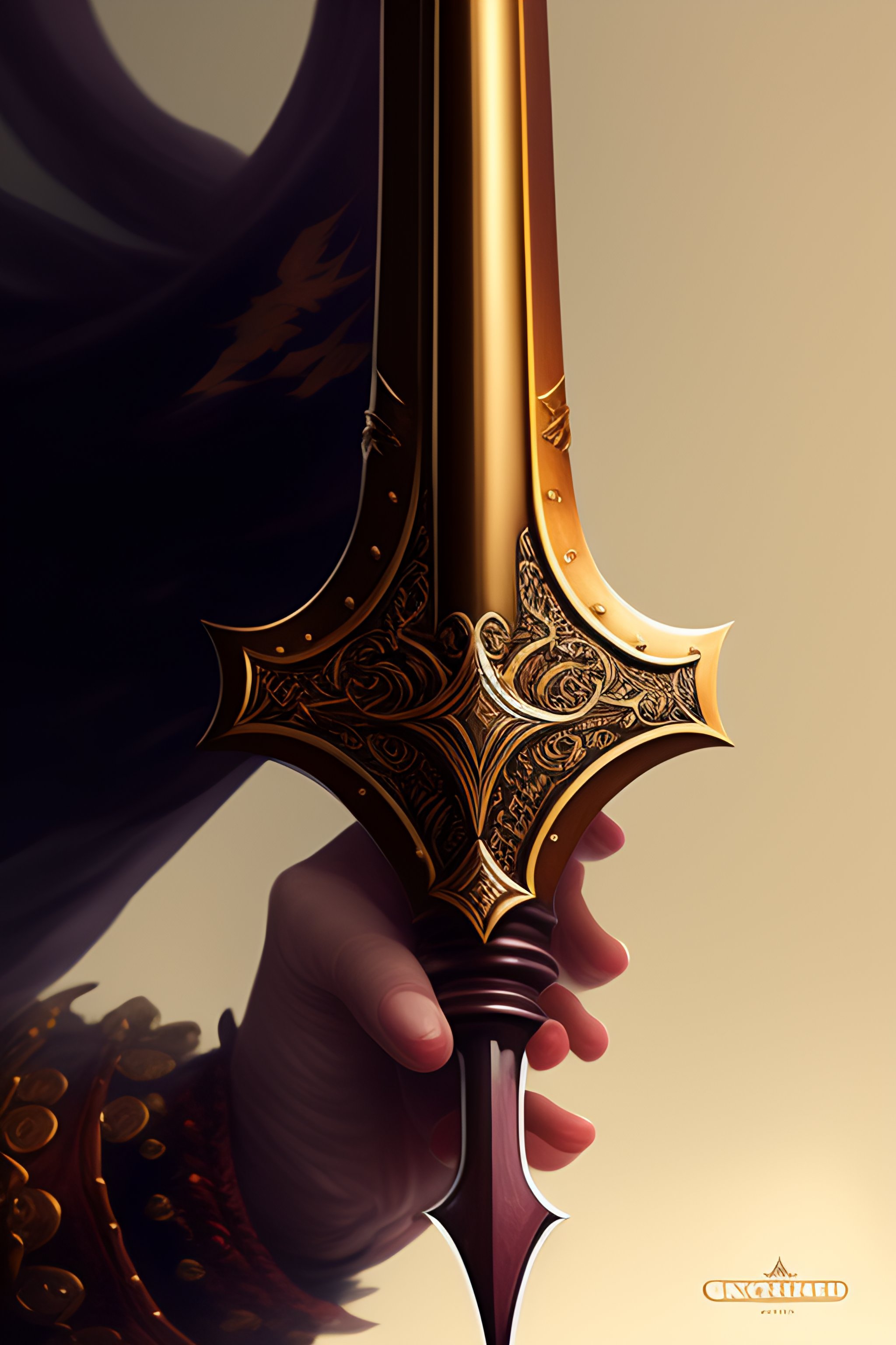Lexica - Hand holding medieval sword, pommel, mtg, d & d, legend of the cryptids, highly ...