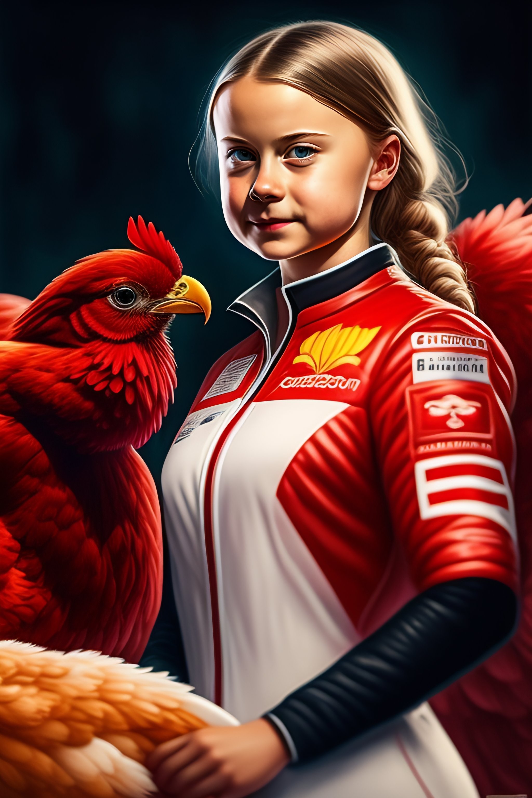 Lexica - Greta thunberg as a Formula 1 professional, Full body view ...
