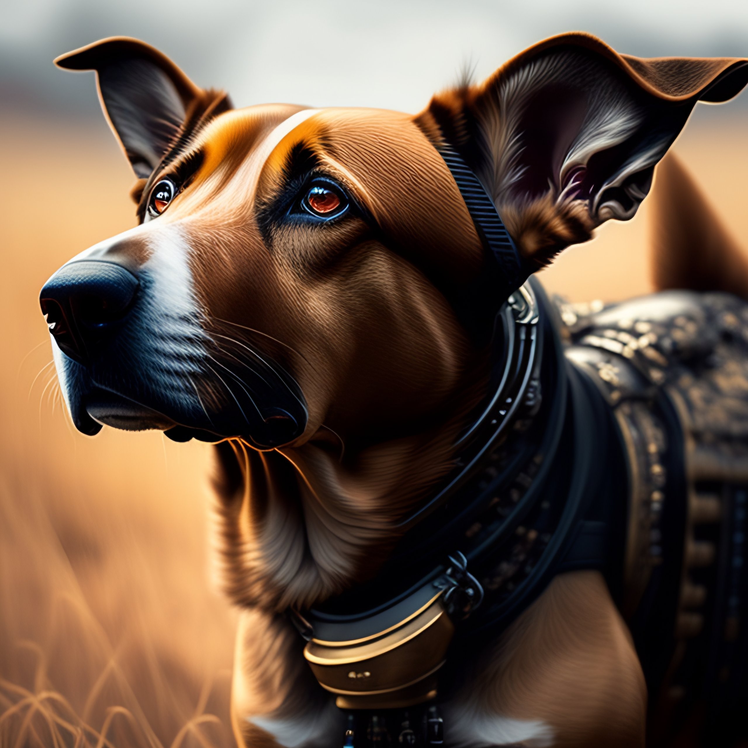 Lexica - A highly detailed long shot photo of mechanical dog character ...