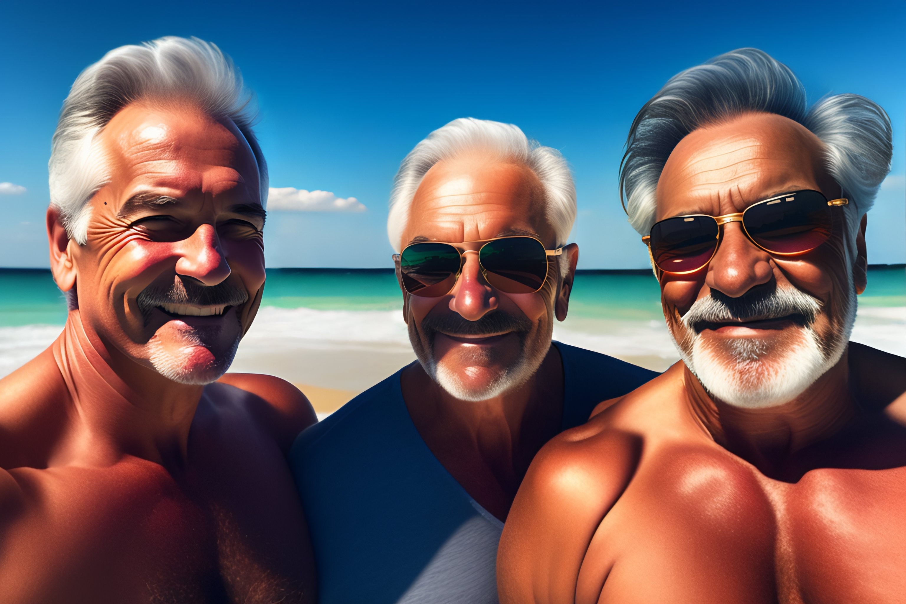 Lexica - Middle age healthy men, happy