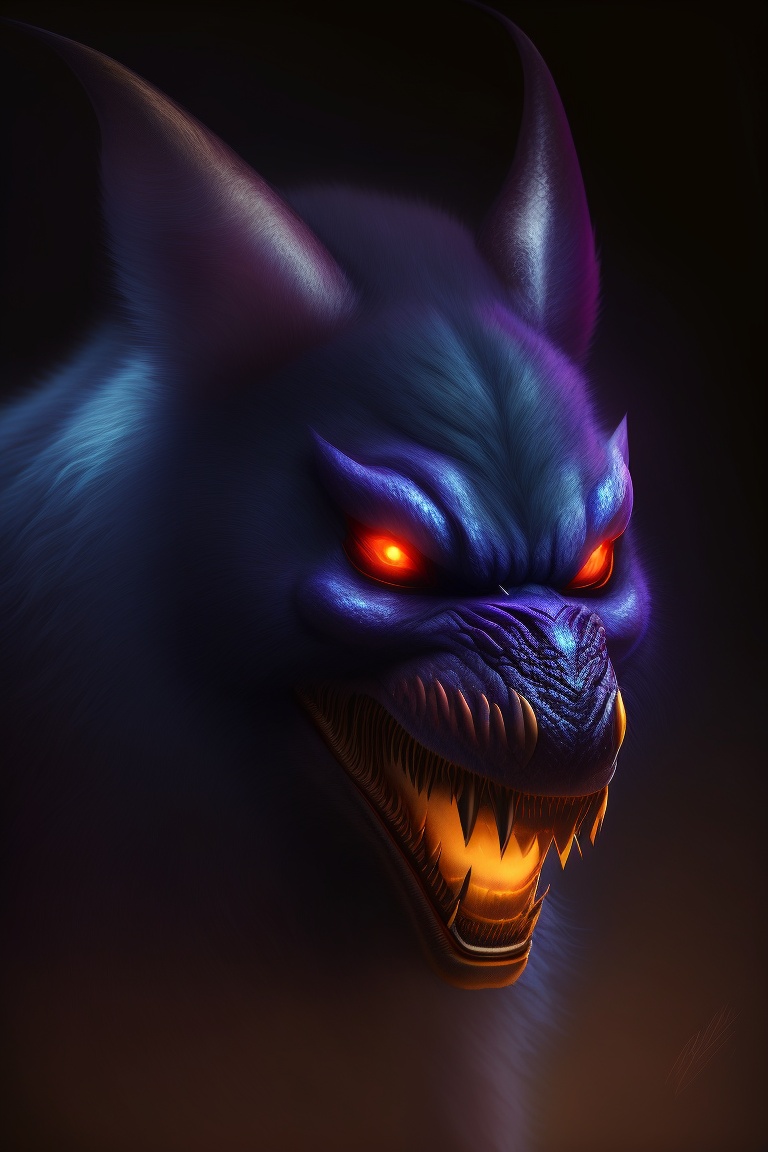 Lexica - Anxiety as a living demon monster, dark