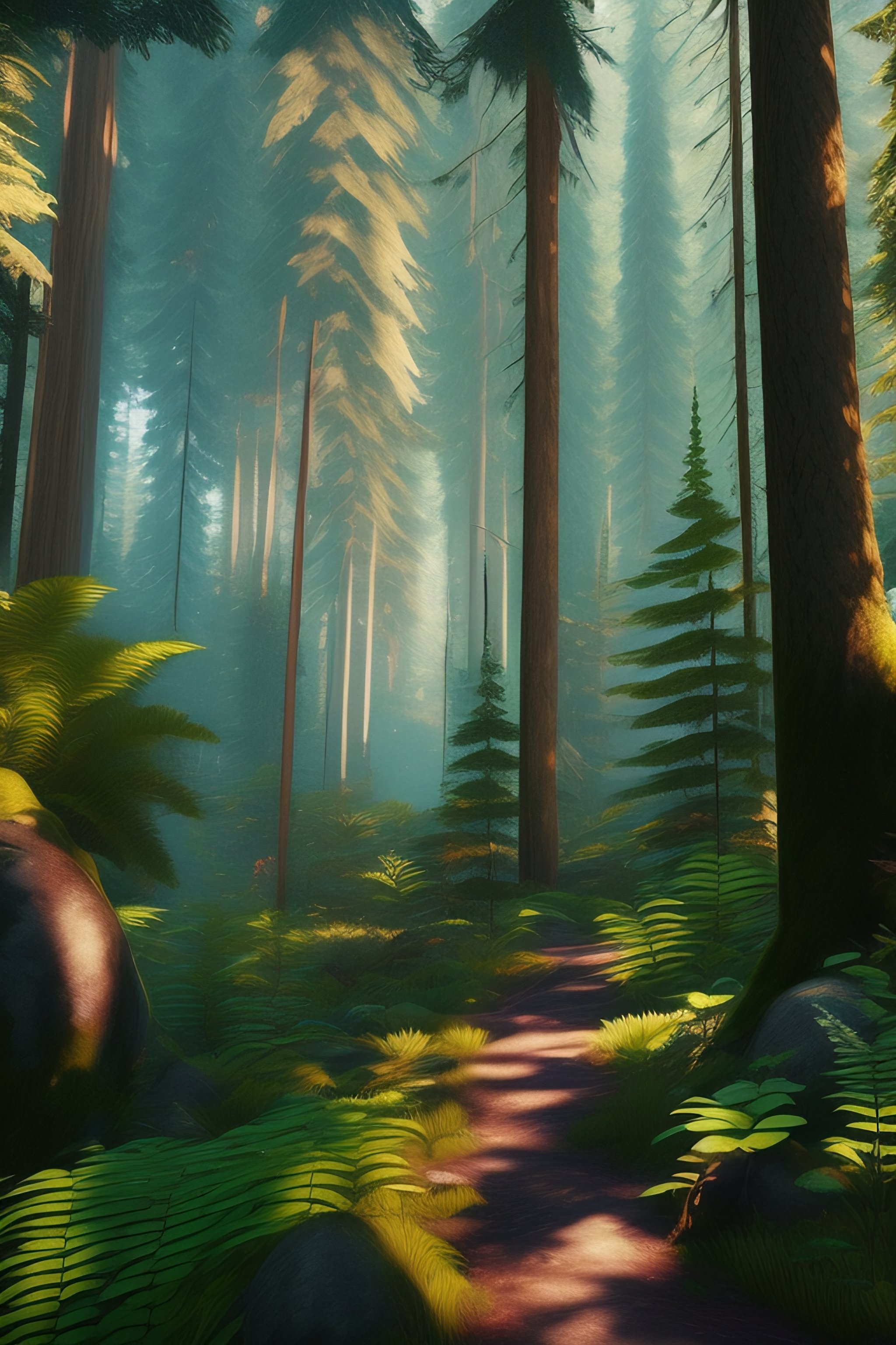 Lexica - A the forest game screenshot ultra realistic