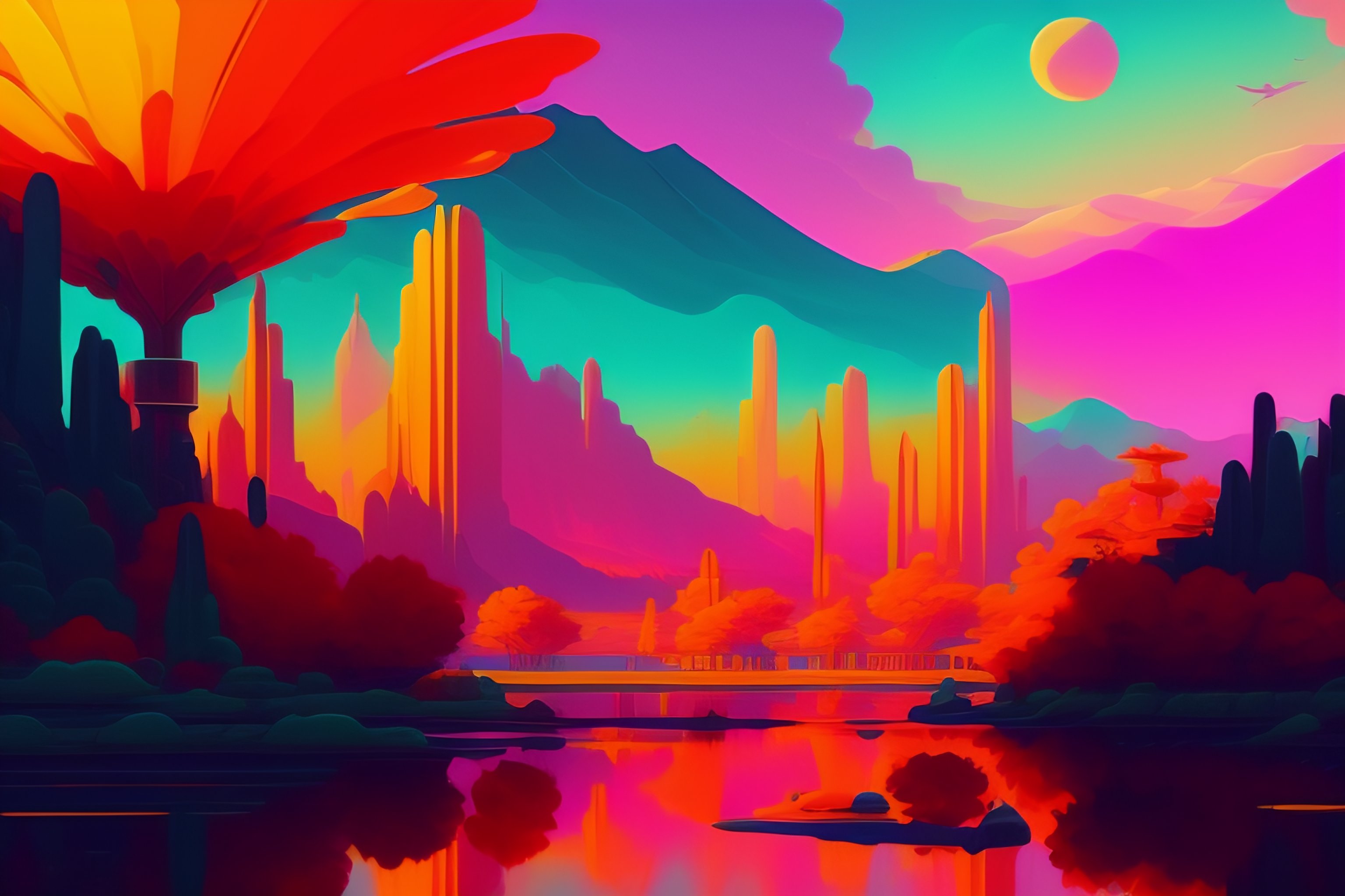 Lexica - A graph style gauche impasto, flowers, steampunk art by james ...