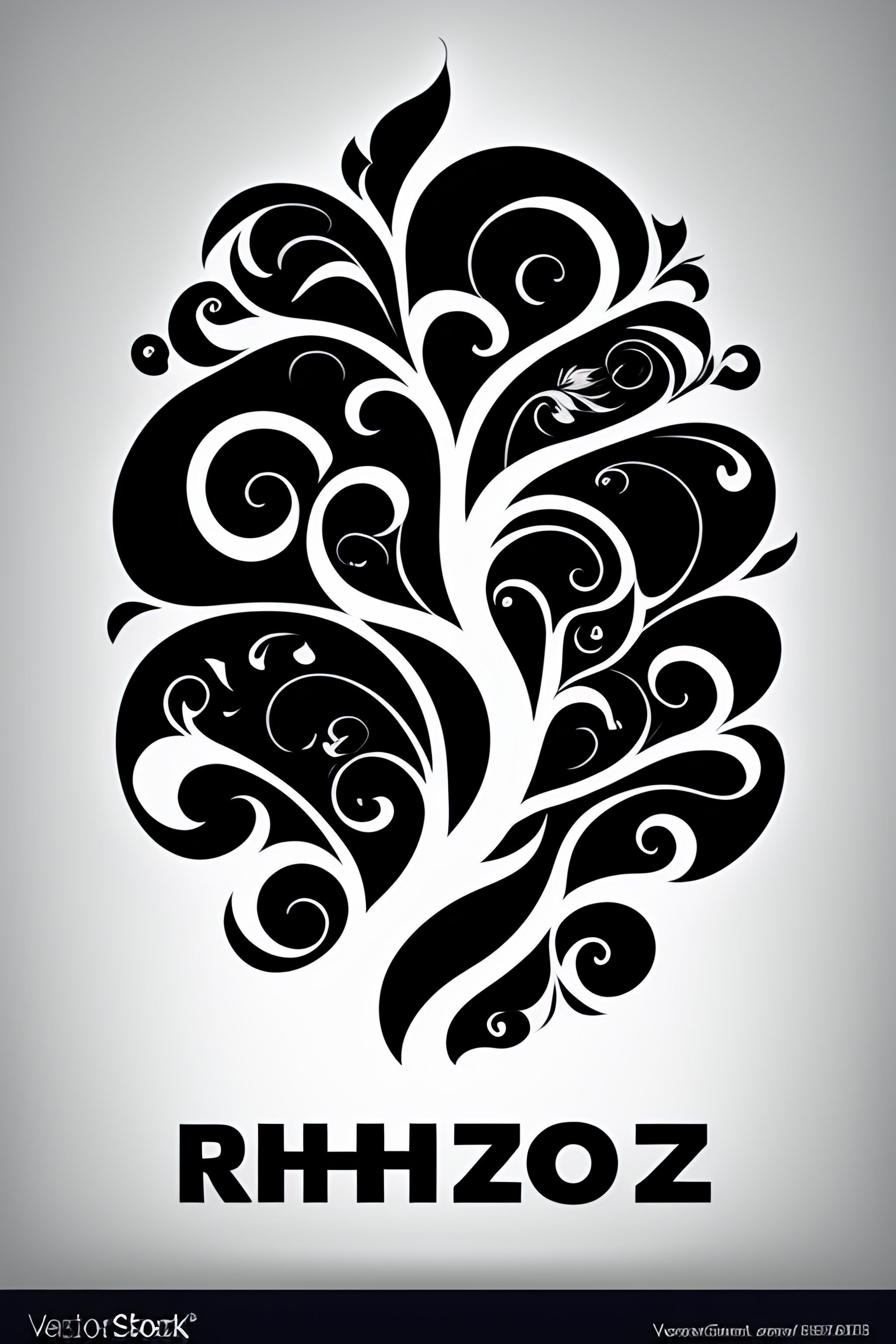 Lexica - Rhizome black vector logo