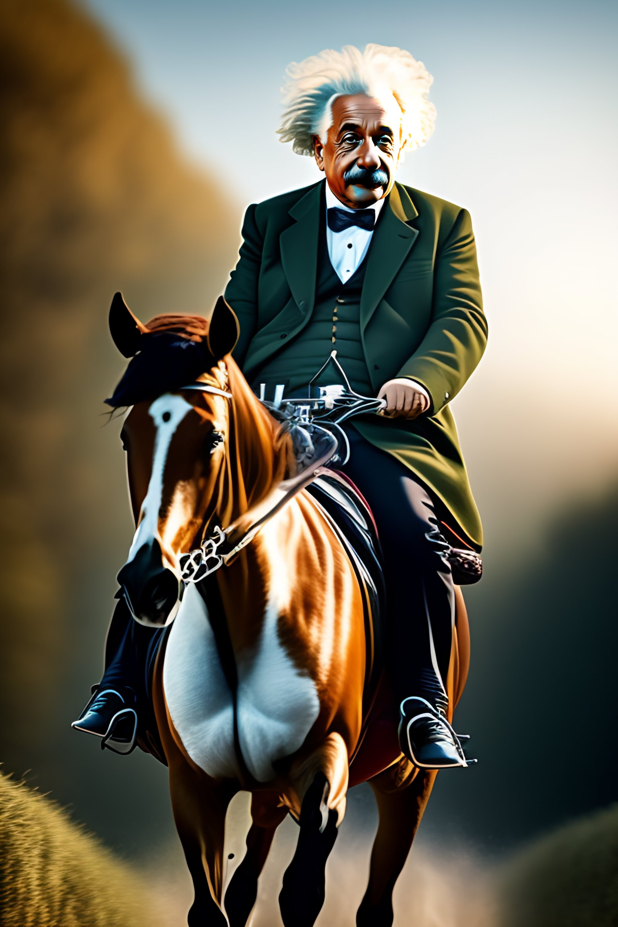 Lexica - Einstein riding