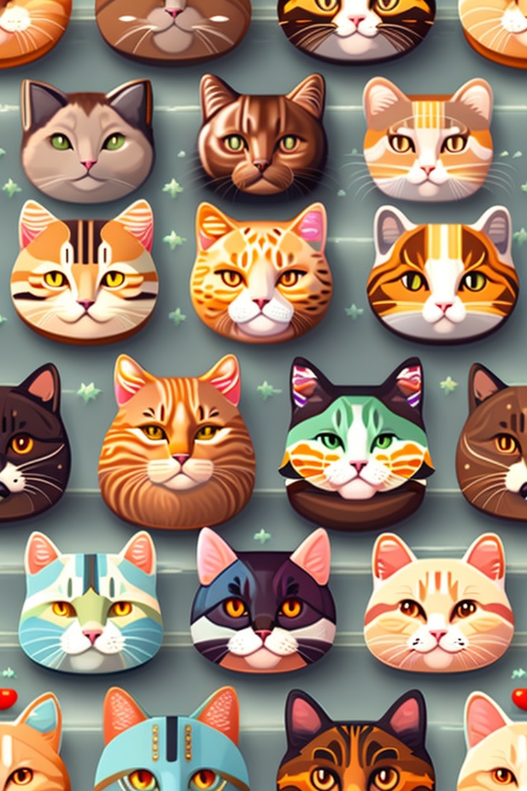Lexica - Seamless patterns of cats, repeating patterns design, fabric ...
