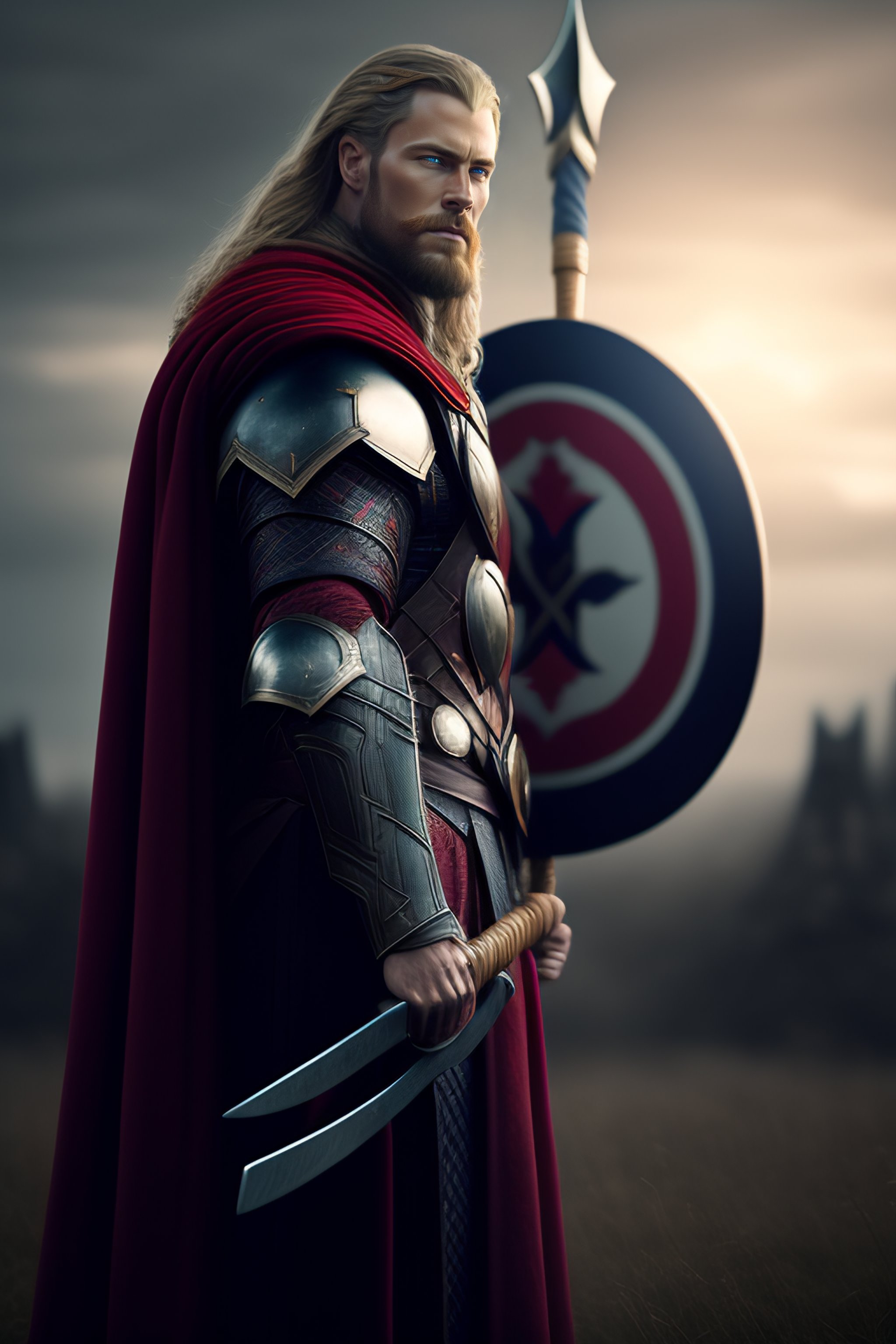 Lexica - The full-lendth Thor as Russian (((knigth))) and body armor ...