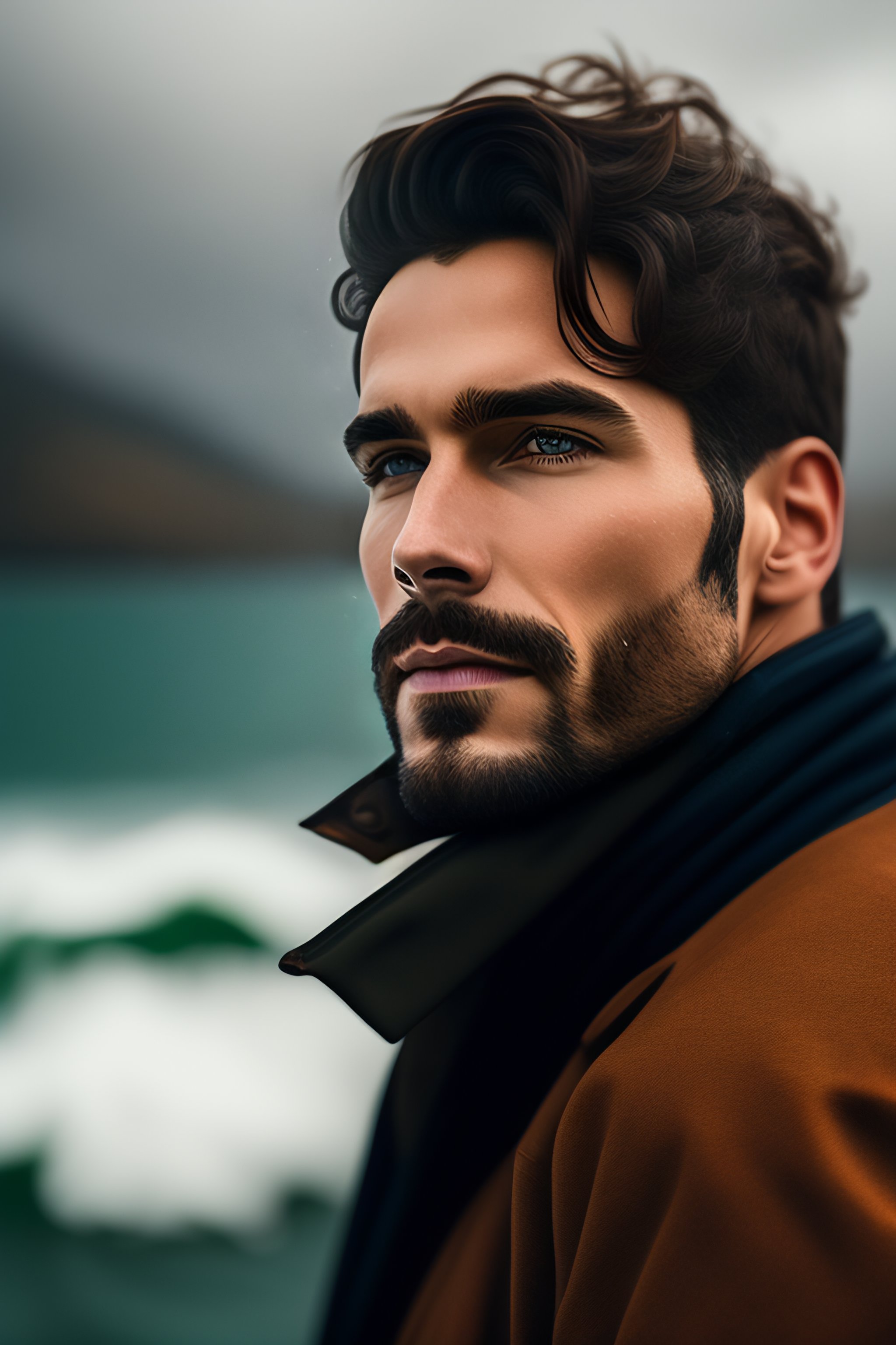 Lexica - Portrait of a man sailing