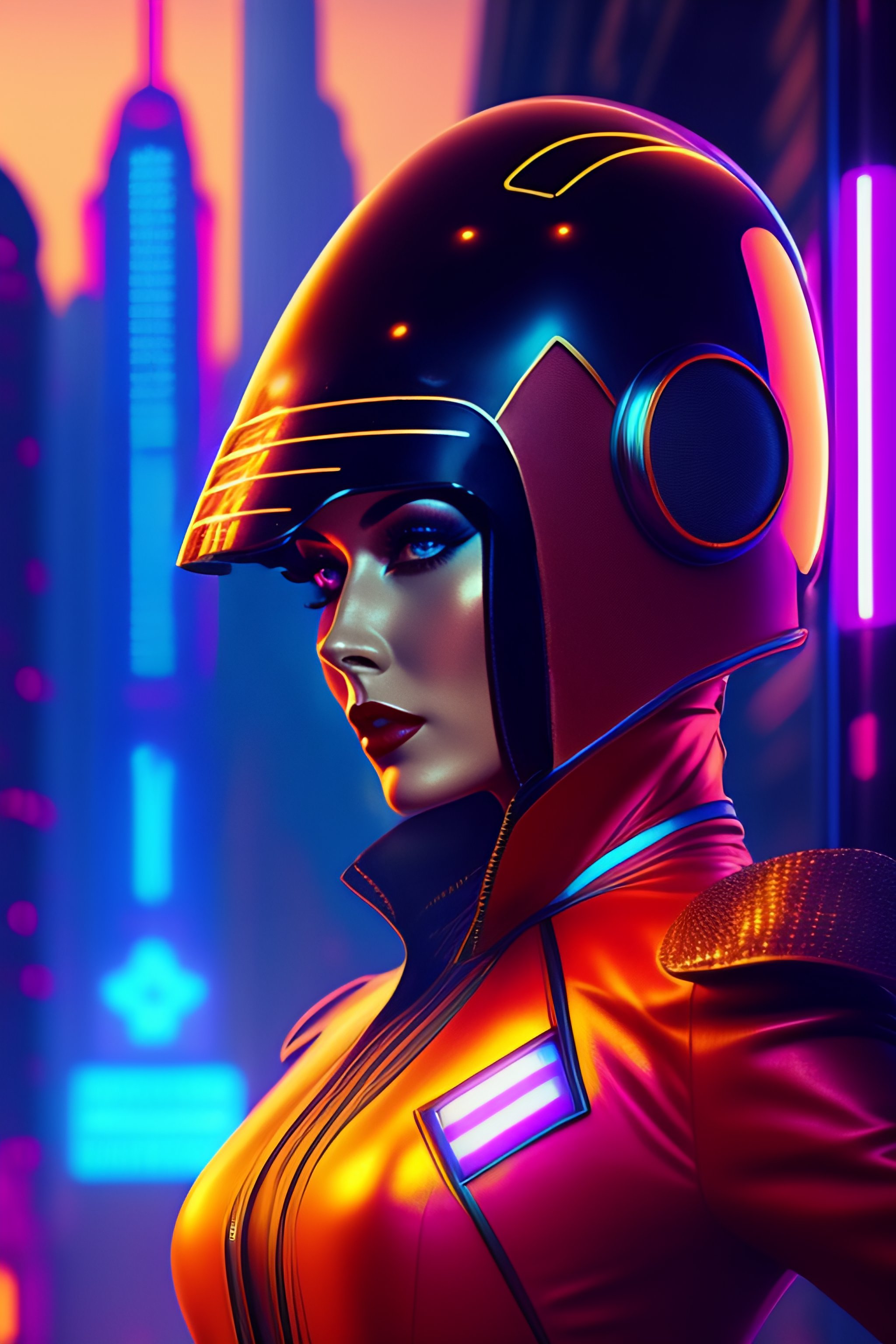 Lexica - Medium shot 1920's vintage futuristic poster with Cyberpunk ...