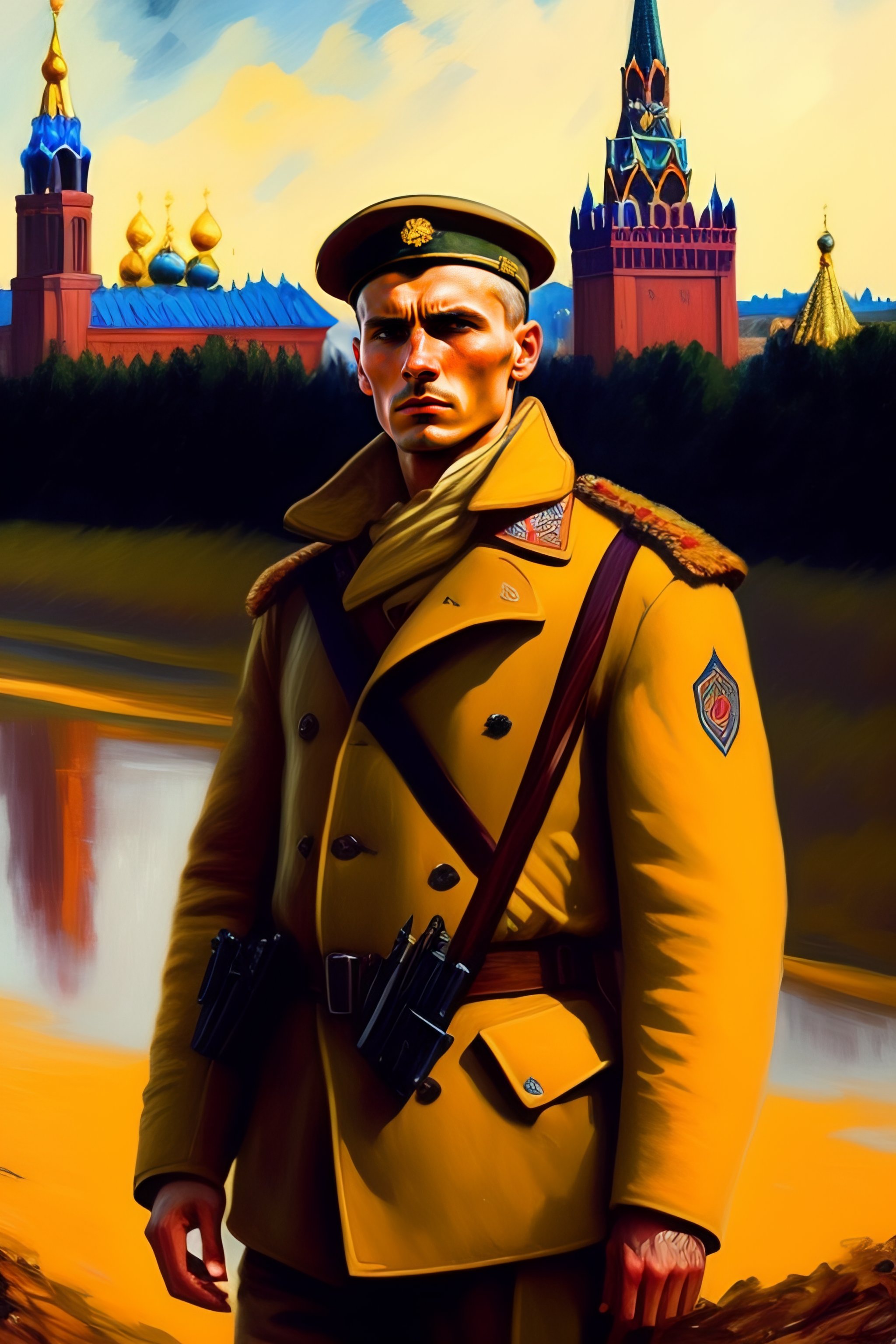 Lexica - Angry and tired stepan bandera as Ukrainian soldier, dirty ...