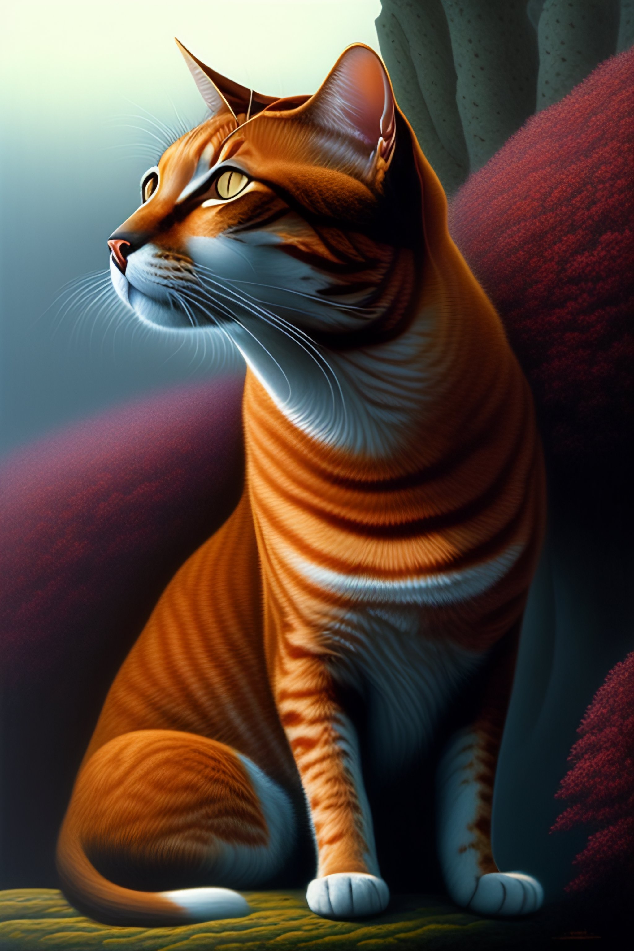 Lexica - Painting of ((cat dog)) by zdzislaw beksinski, by lewis jones ...