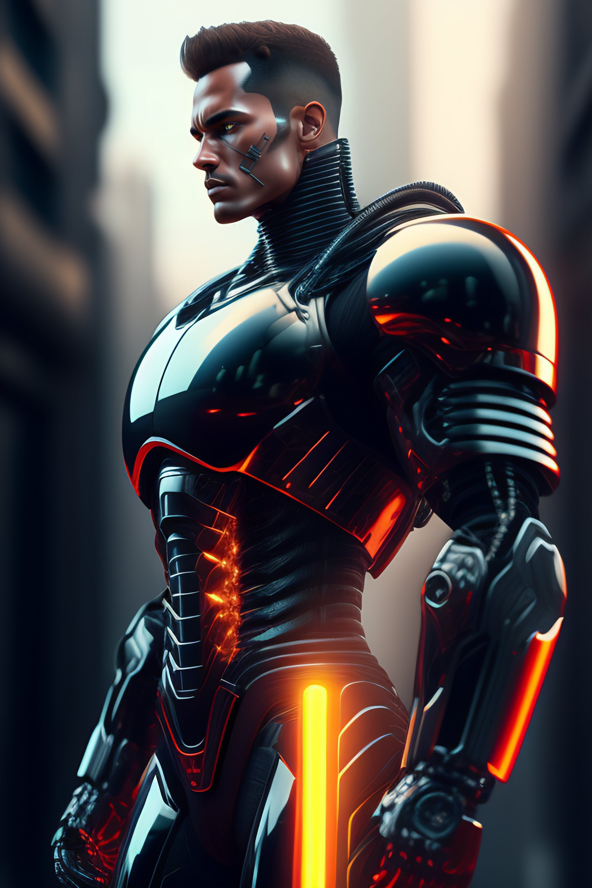 Lexica - Terminator biomechanic, full body cinematic style digital art ...
